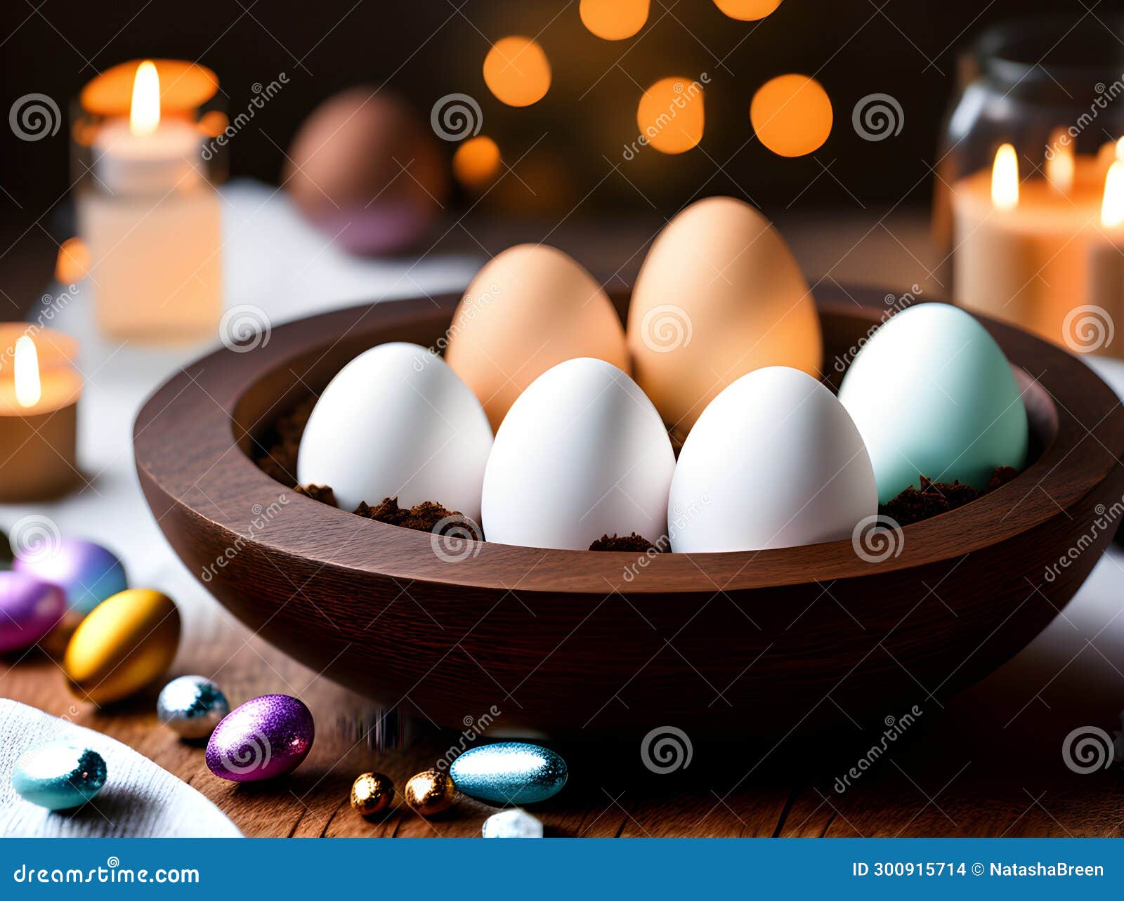Detailed Egg Creates Cozy Easter Atmosphere. High Stock Photo - Image ...