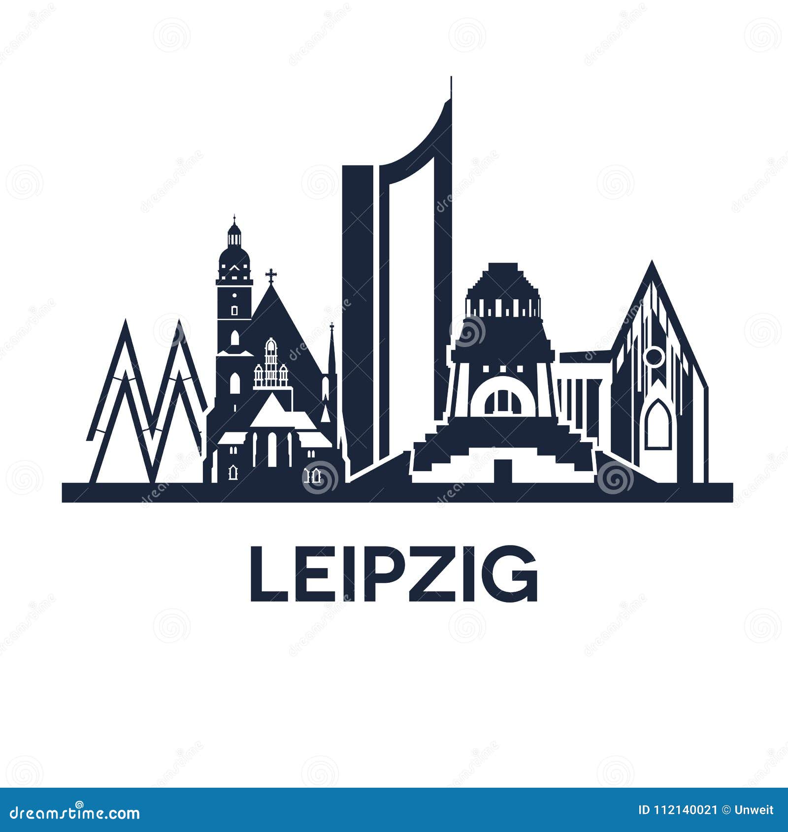 Detailed Emblem of City Leipzig, Germany Stock Vector - Illustration of ...