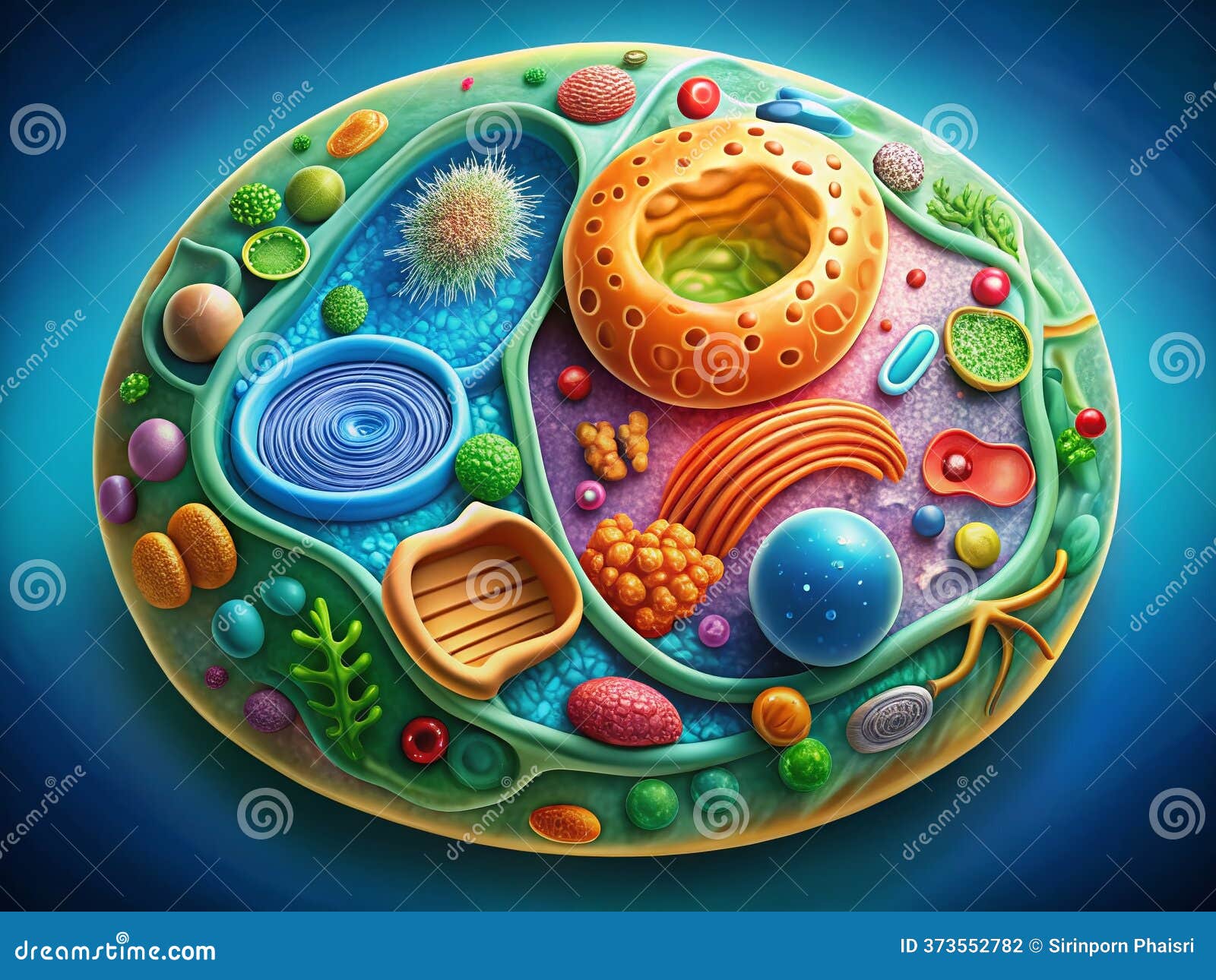 Comprehensive Eukaryotic Cell Diagram Detailed Anatomy Structures And ...