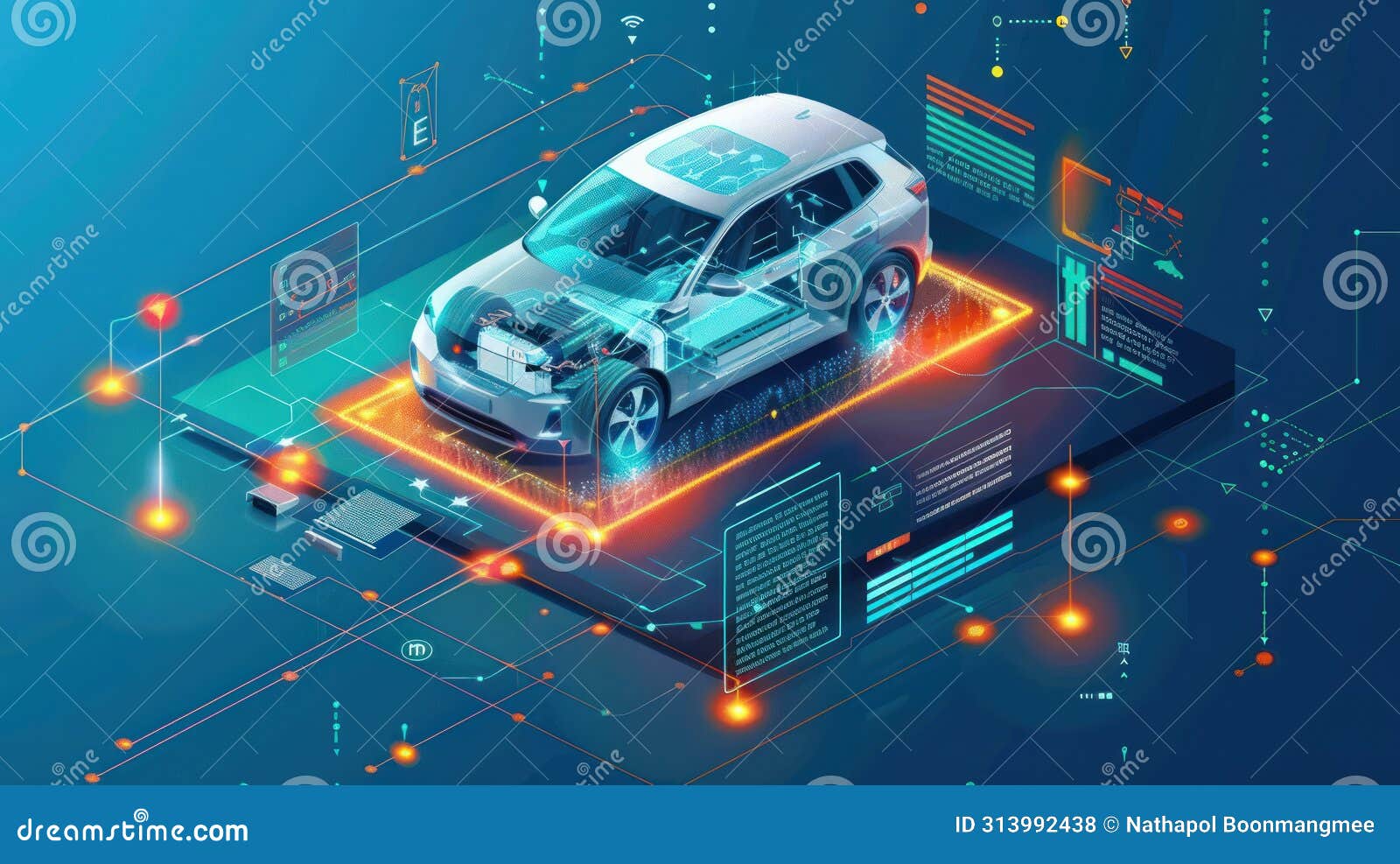 Detailed Evolution of Electric Vehicle Battery , Generative Ai Stock ...