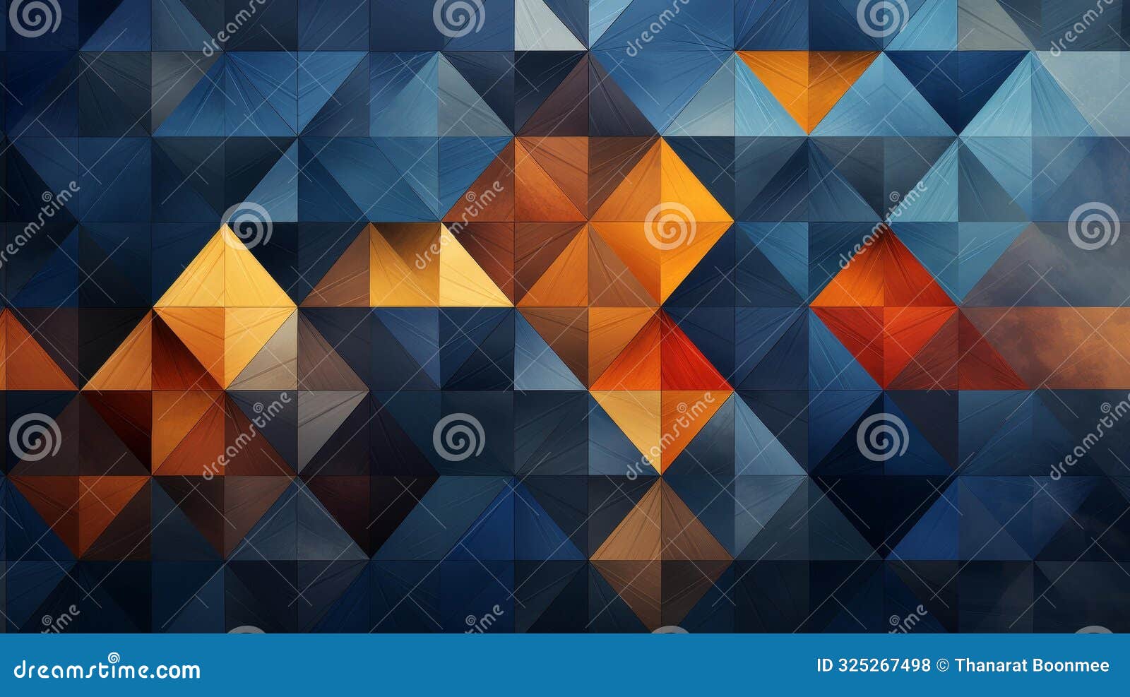 Detailed Flat Illustration Featuring a Complex Triangle Texture with ...
