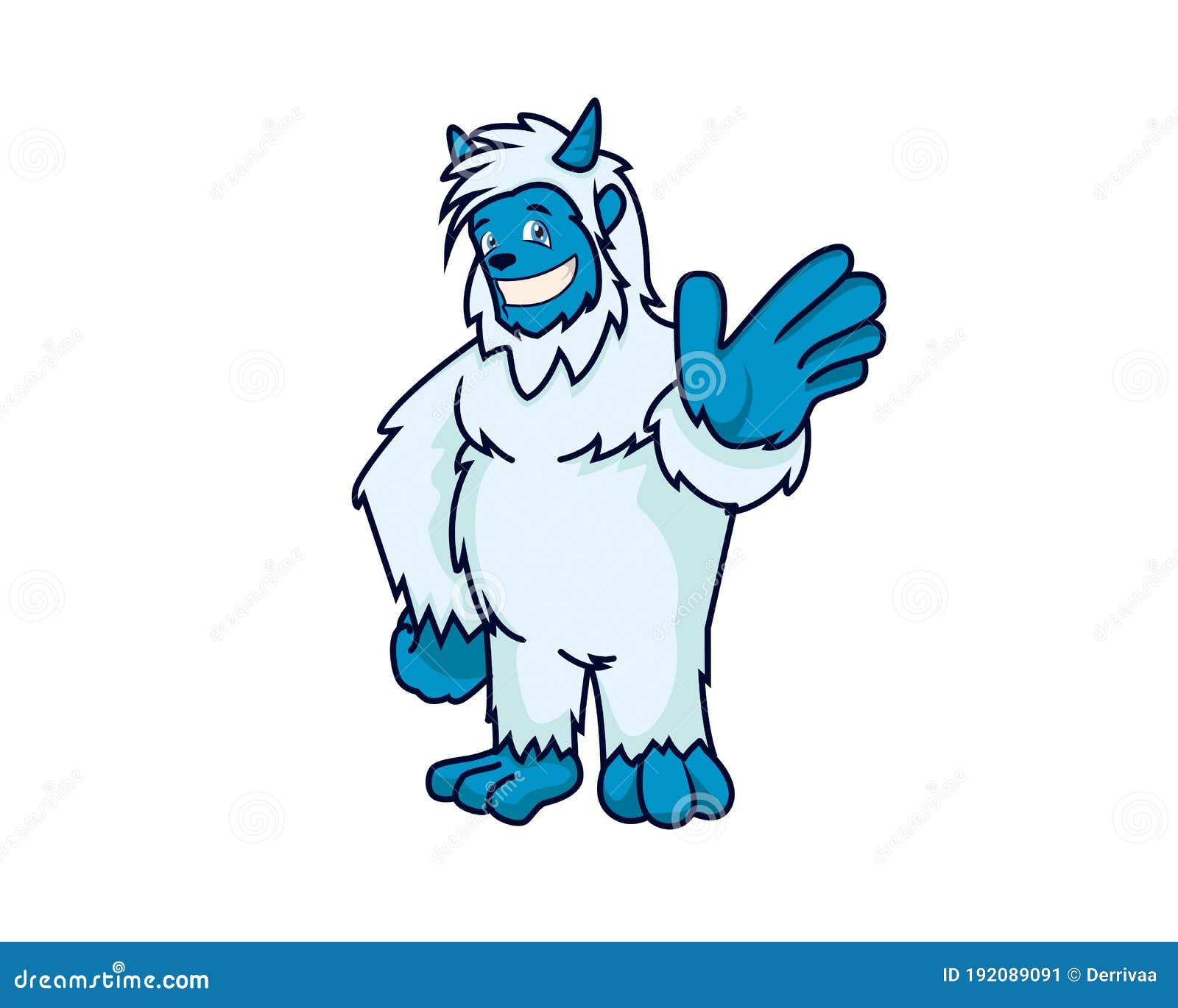 Detailed Friendly and Attractive Yeti Mascot and Character Illustration ...
