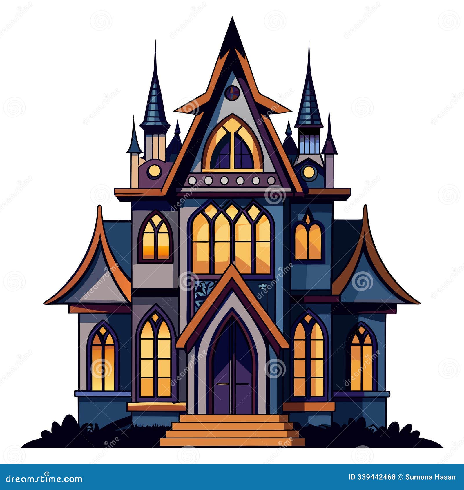 Intricate Gothic Ai Generated Vector Design Stock Illustration ...