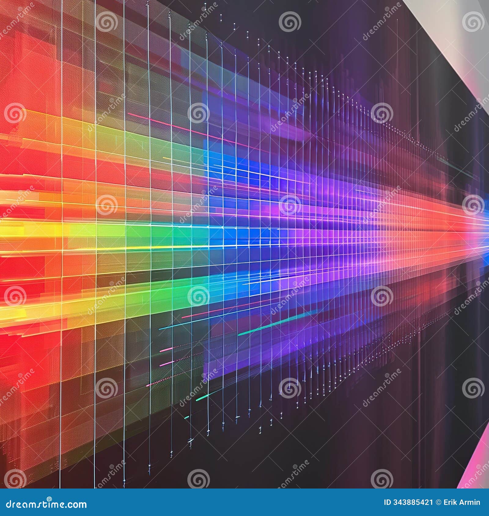 Detailed Graph of Electromagnetic Spectrum Stock Illustration ...