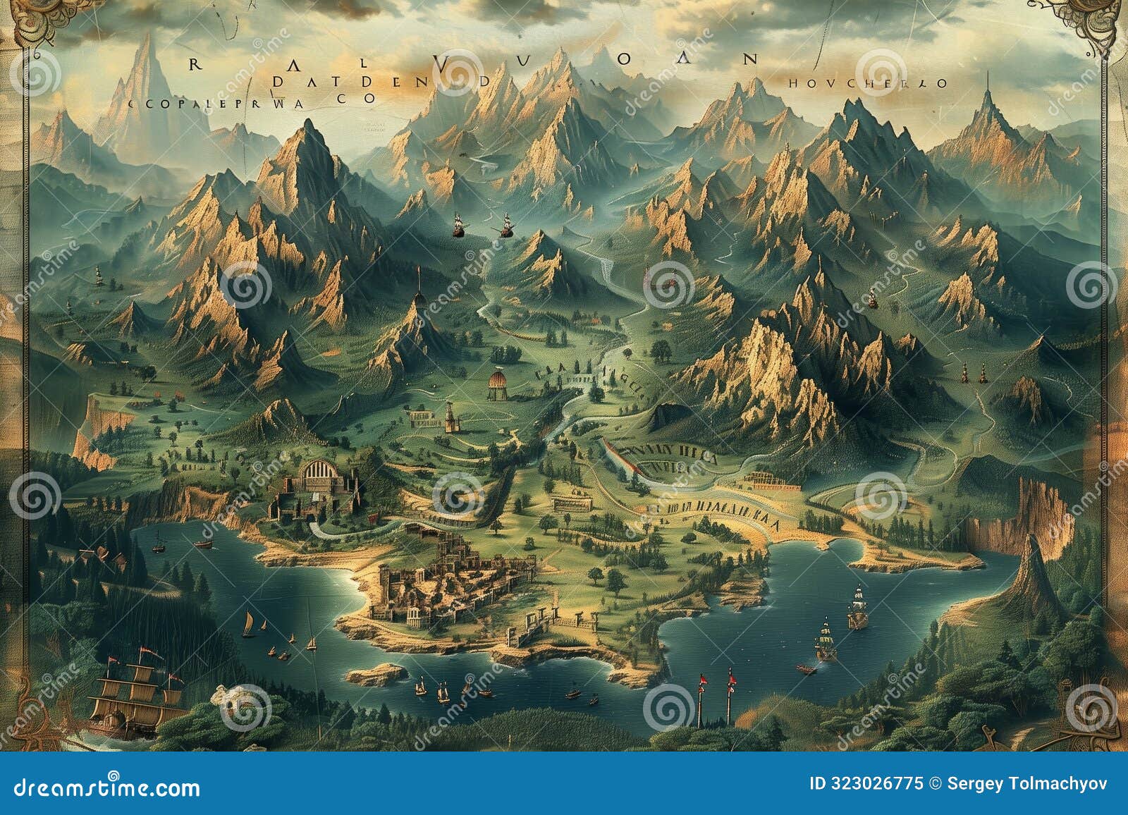 A Detailed Hand-Drawn Map of a Fictional Island with Coastal Towns and ... A Detailed Hand-Drawn Map of a Fictional Island with Coastal Towns and ...