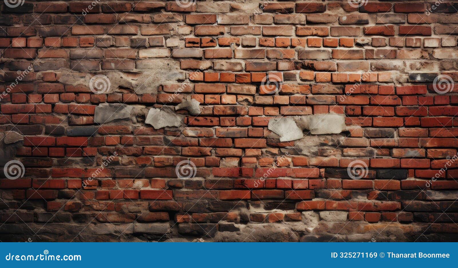 Detailed, High Definition Illustration of a Realistic Brick Wall ...