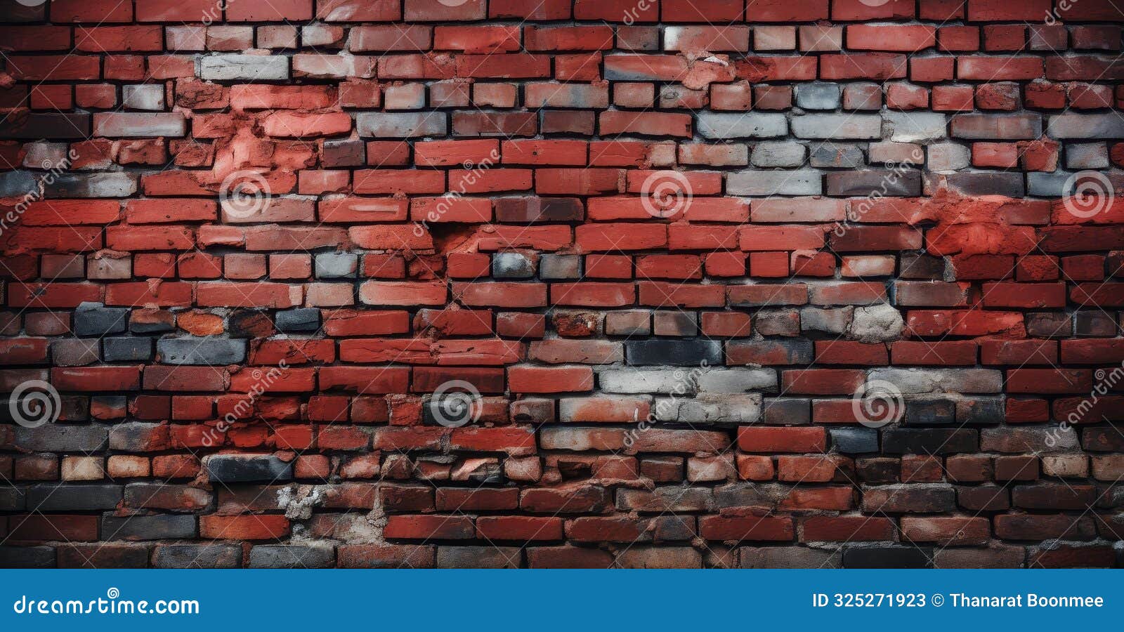Detailed, High Definition Illustration of a Realistic Brick Wall ...