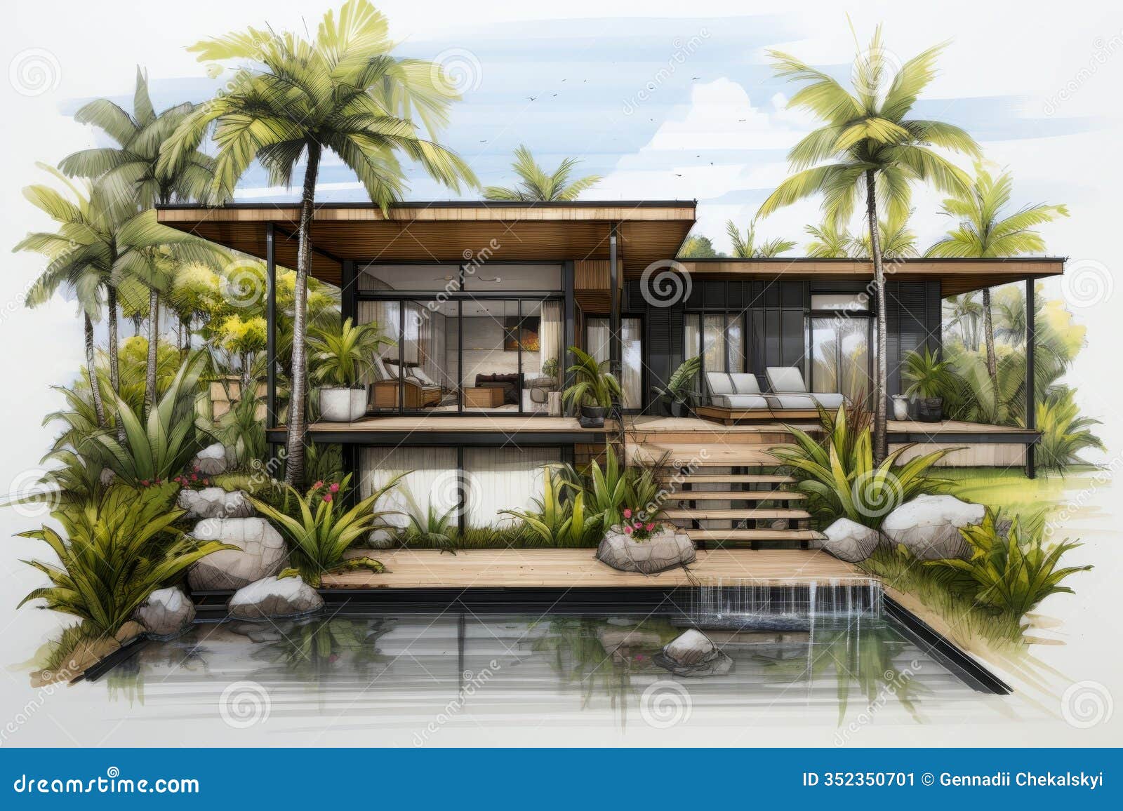 Detailed House Plan Drawings With Floor Plans, Dimensions, And ...