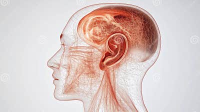 Detailed Human Ear Anatomy Illustration Highlights Outer Middle, Inner ...