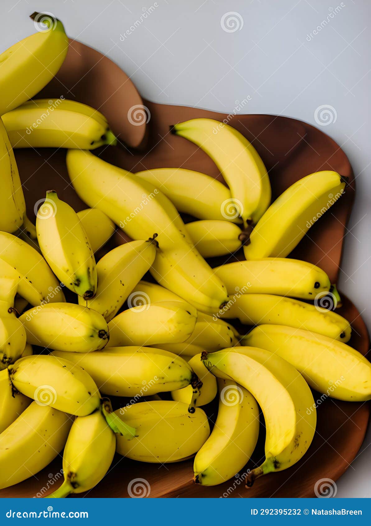 Detailed Hyper Realistic Bananas in Neutral POV. Stock Photo - Image of ...