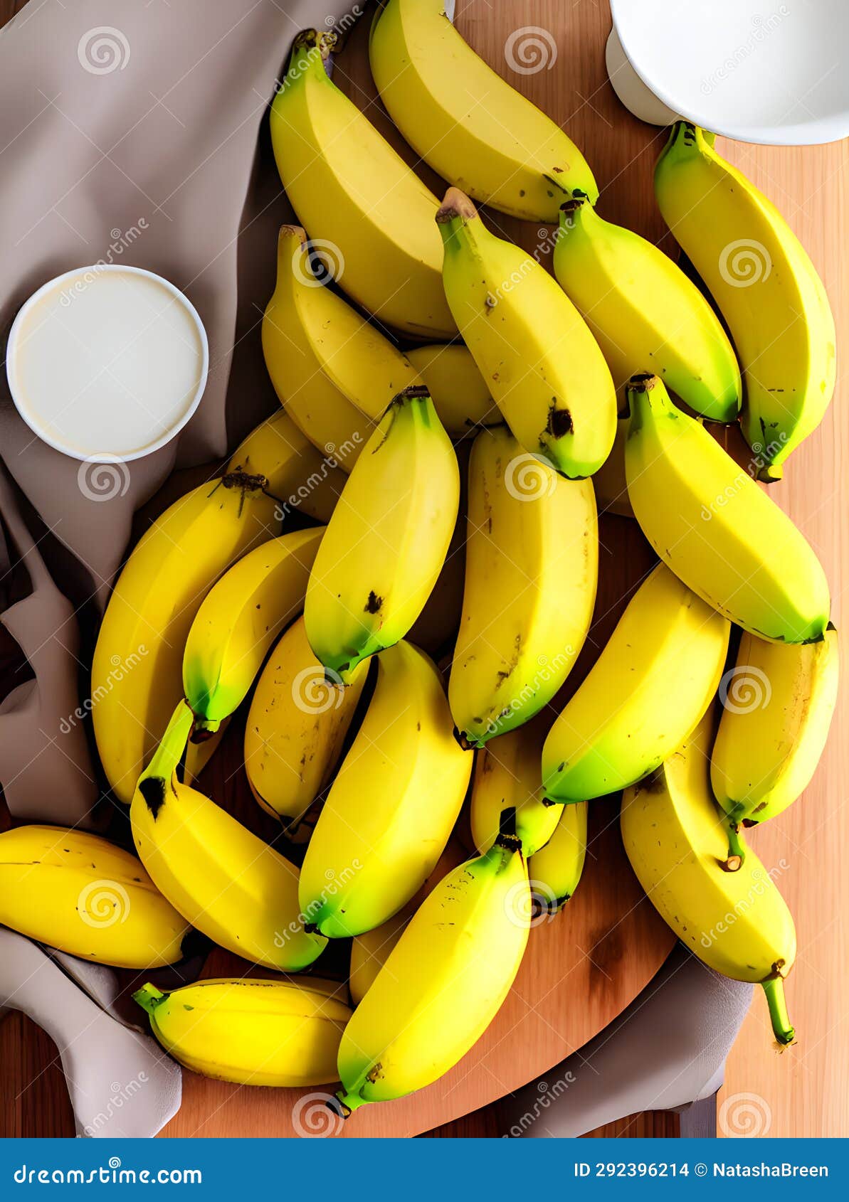 Detailed Hyper Realistic Bananas in Neutral POV. Stock Photo - Image of ...