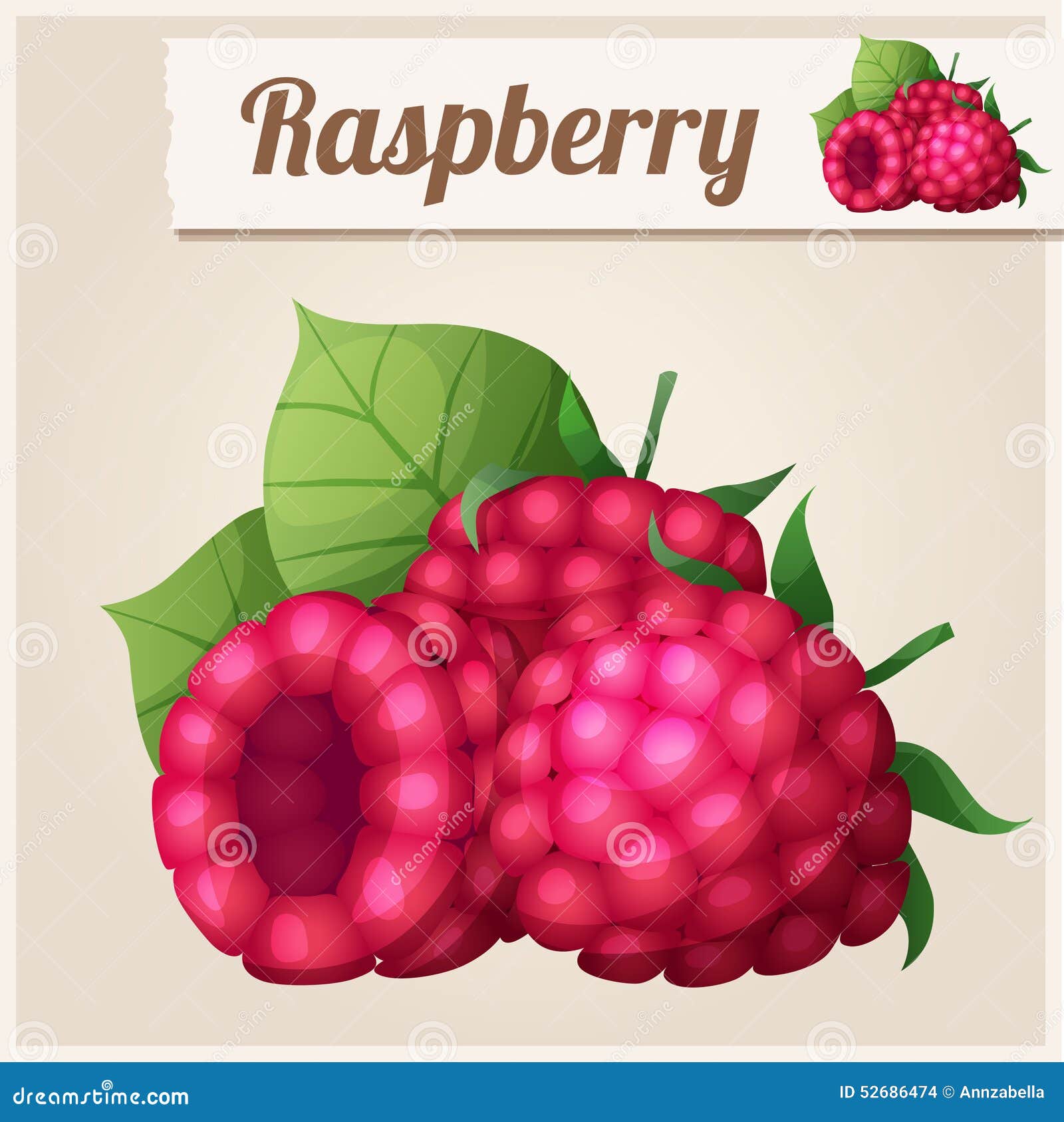 Detailed Icon. Raspberry stock vector. Illustration of background ...