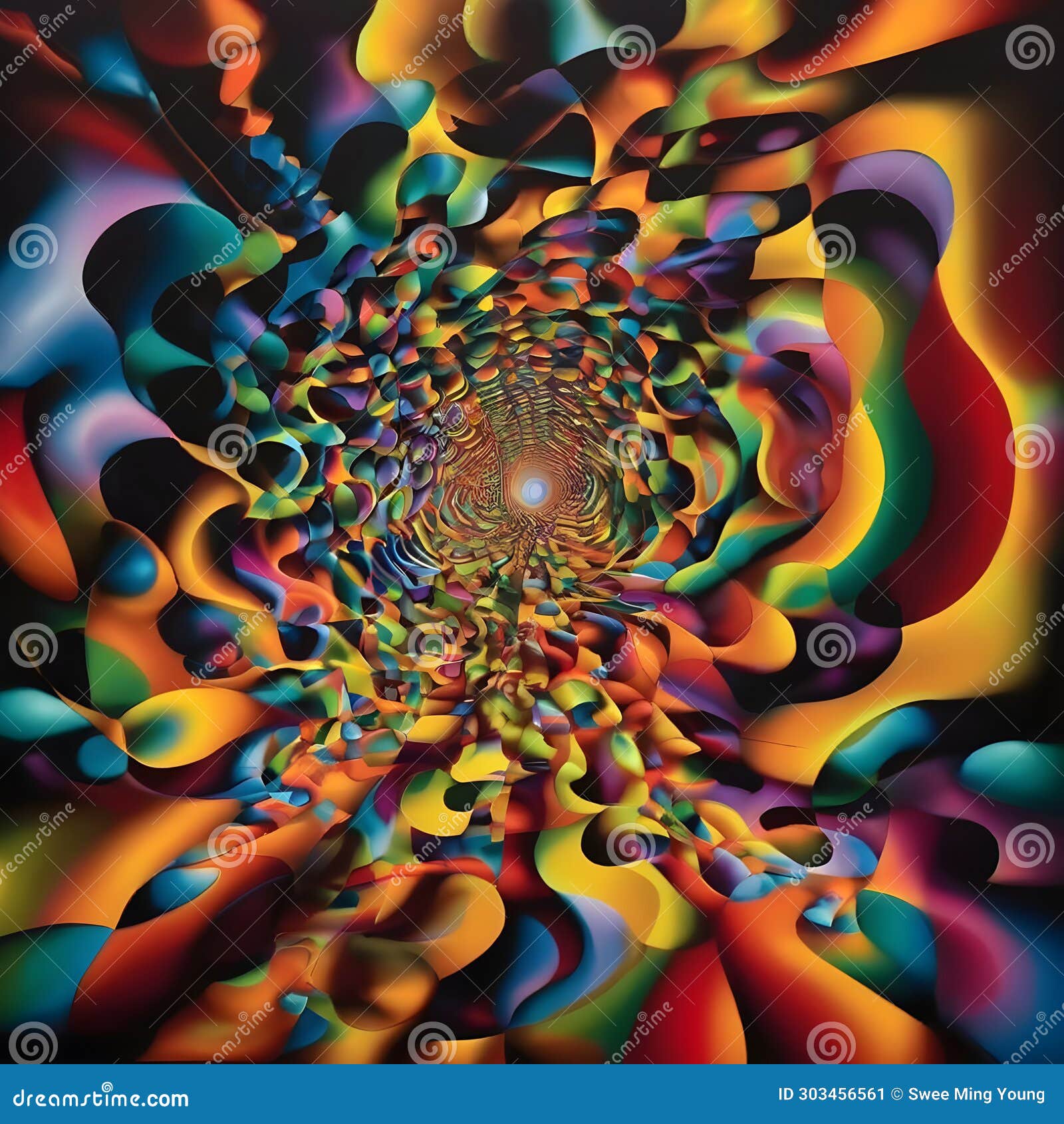 A Detailed Illusions Texture And Pattern Made Of Colorful Light In The ...