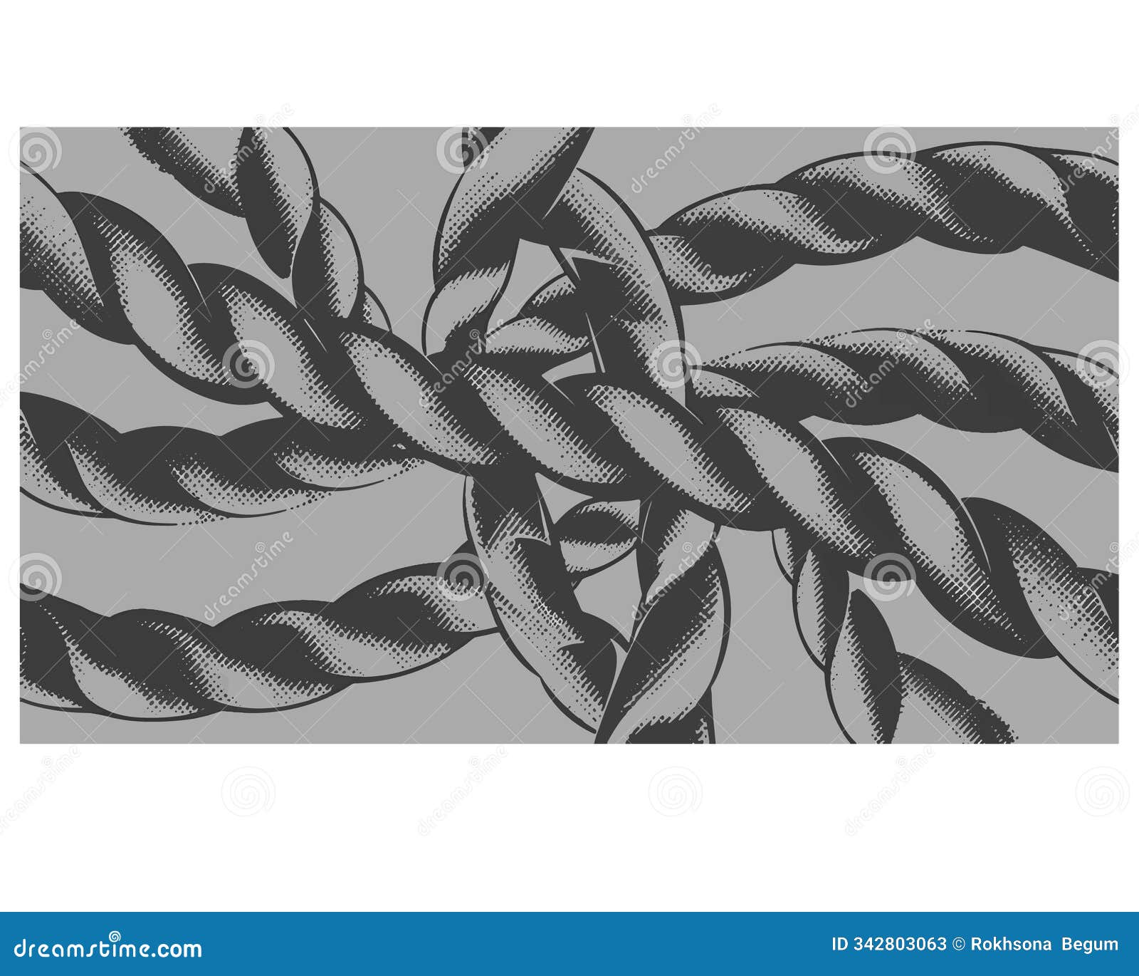 Intricate Twisting Ropes Creating a Complex Pattern Design Stock ...