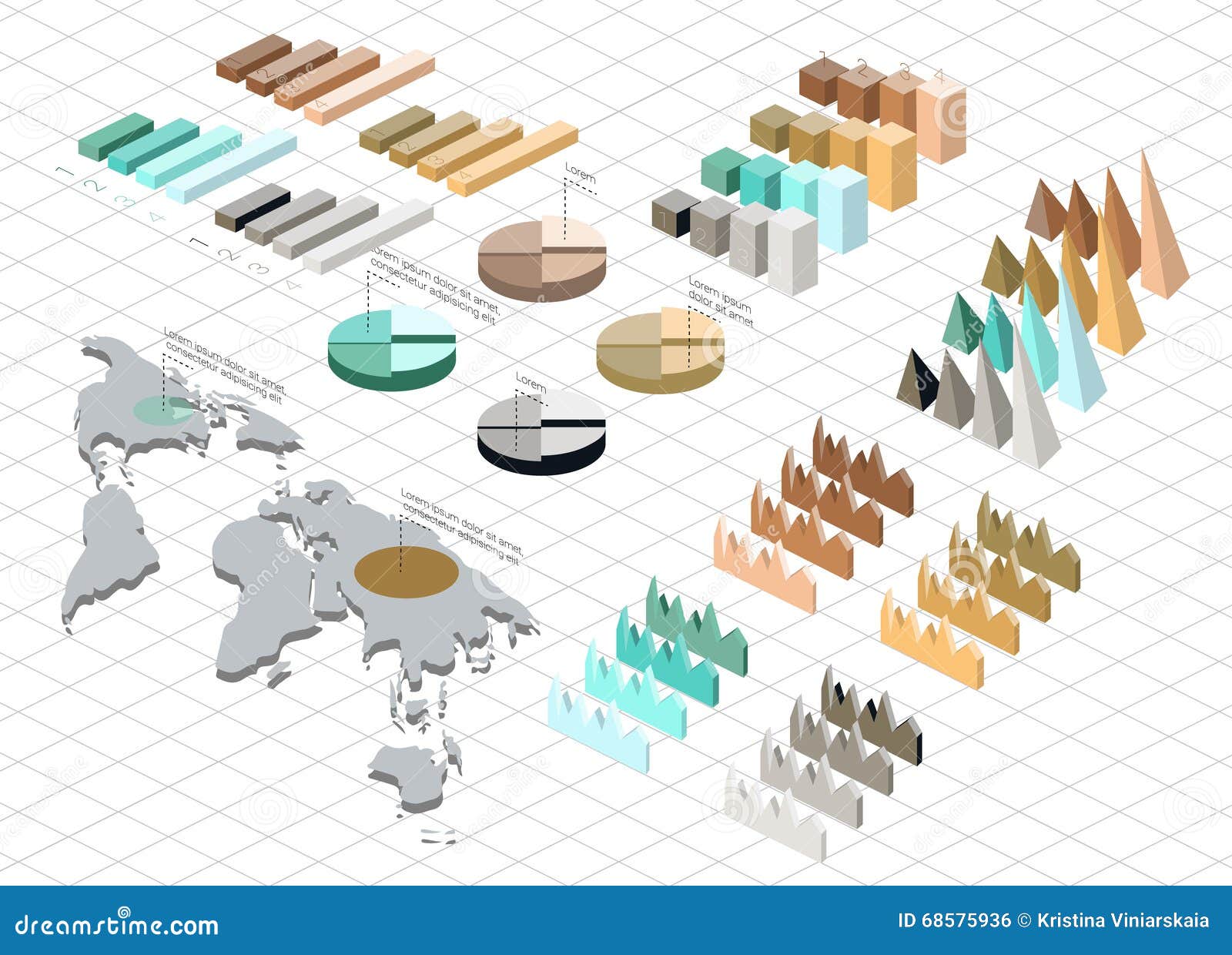 Detailed Illustration of a Isometric Infographic Stock Vector ...