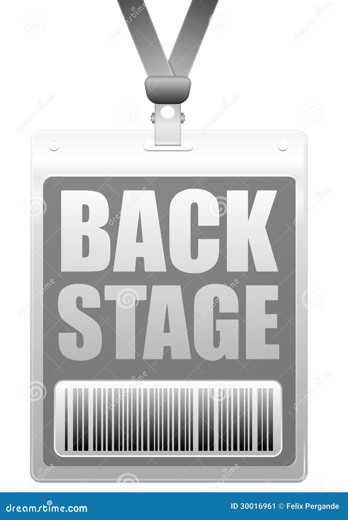 Backstage badge stock vector. Illustration of office - 30016961