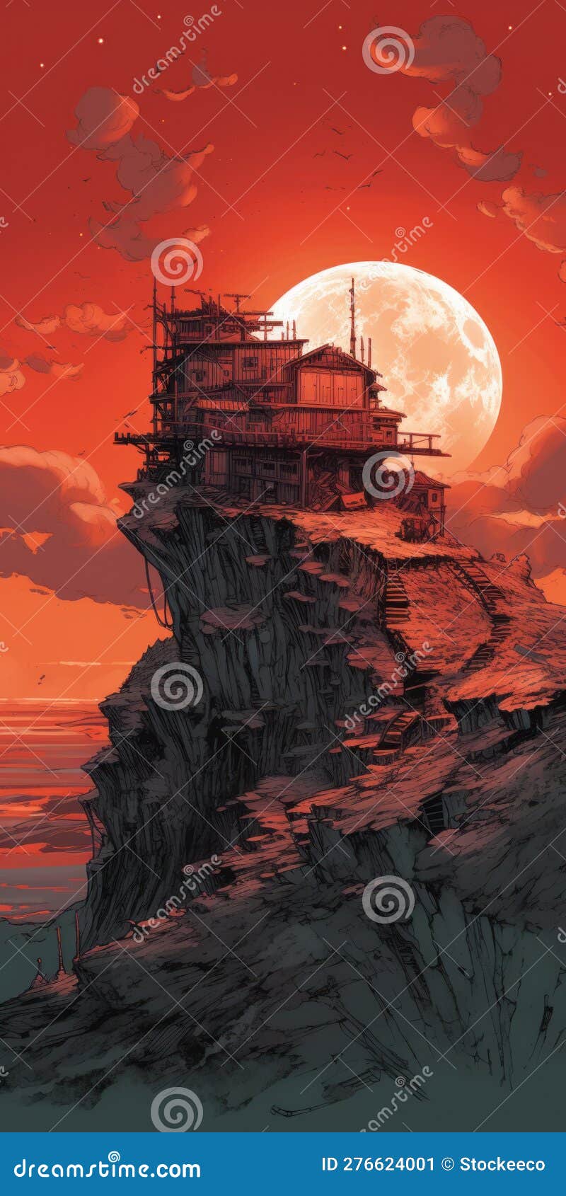 Eerie Cliff Photo With Gravity-defying Architecture And Monumental ...