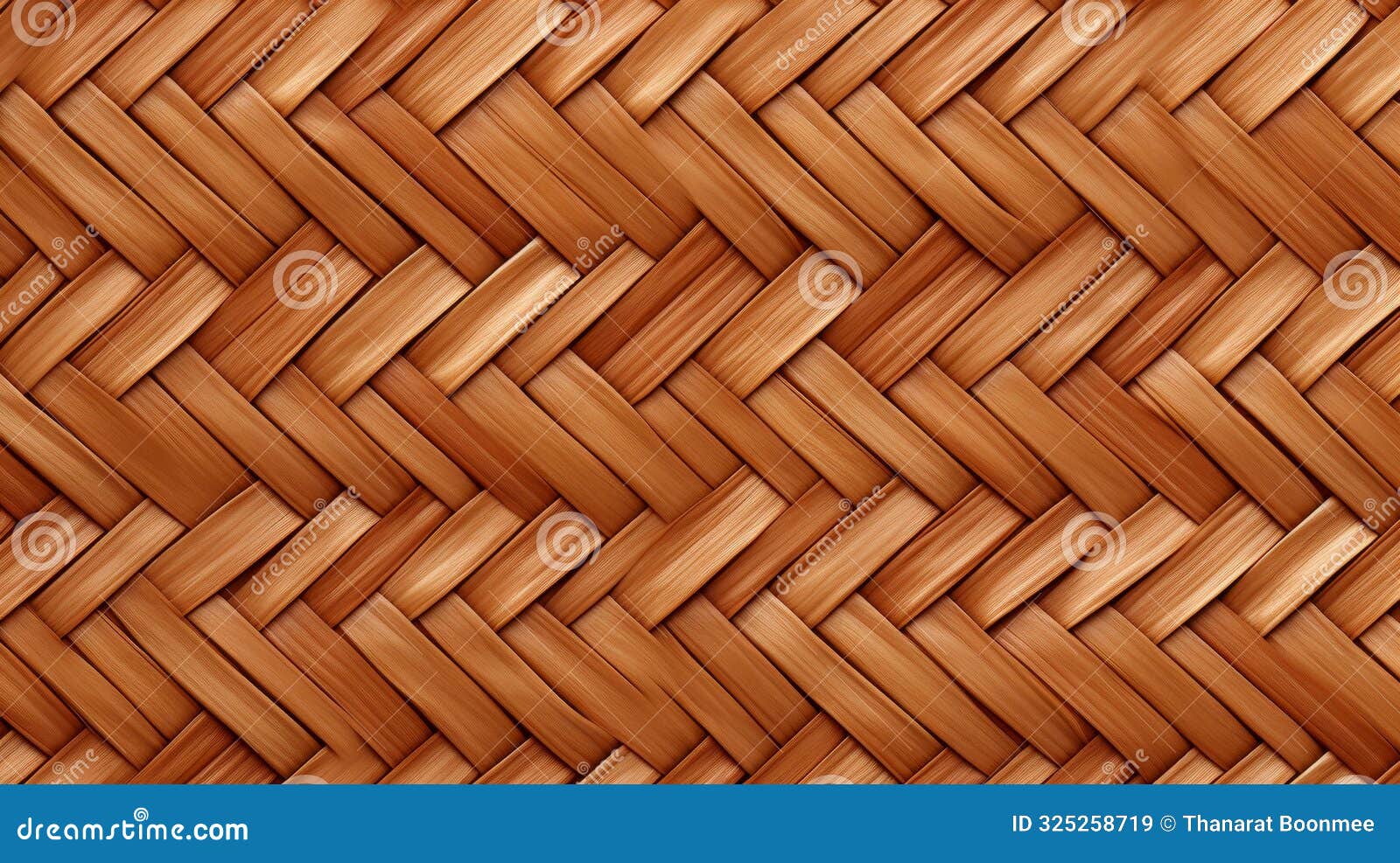 Detailed Illustration of a Rustic Bamboo Weave Pattern with Flat ...