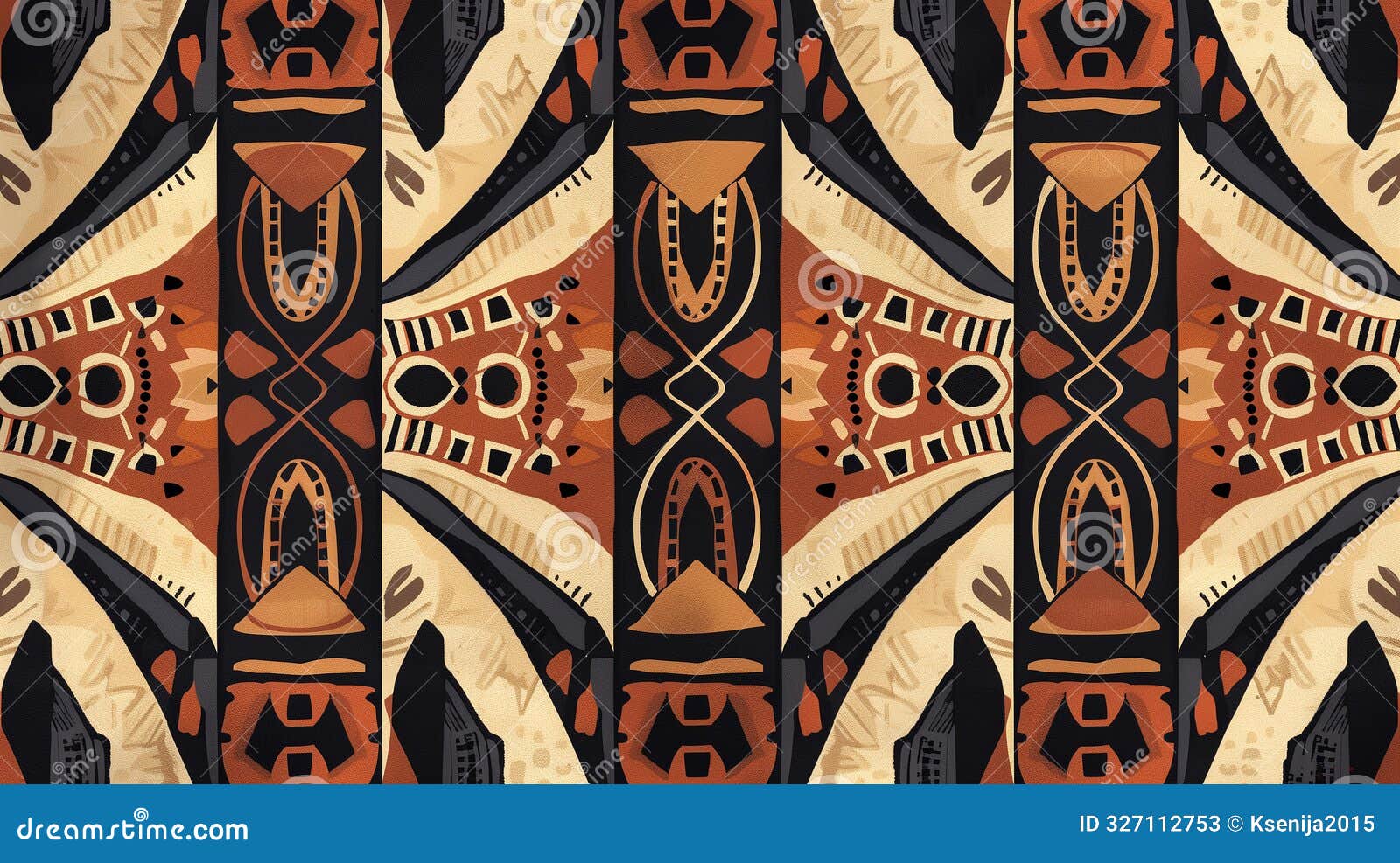 Detailed Illustration of a Sankofa Bird, Surrounded by Traditional ...