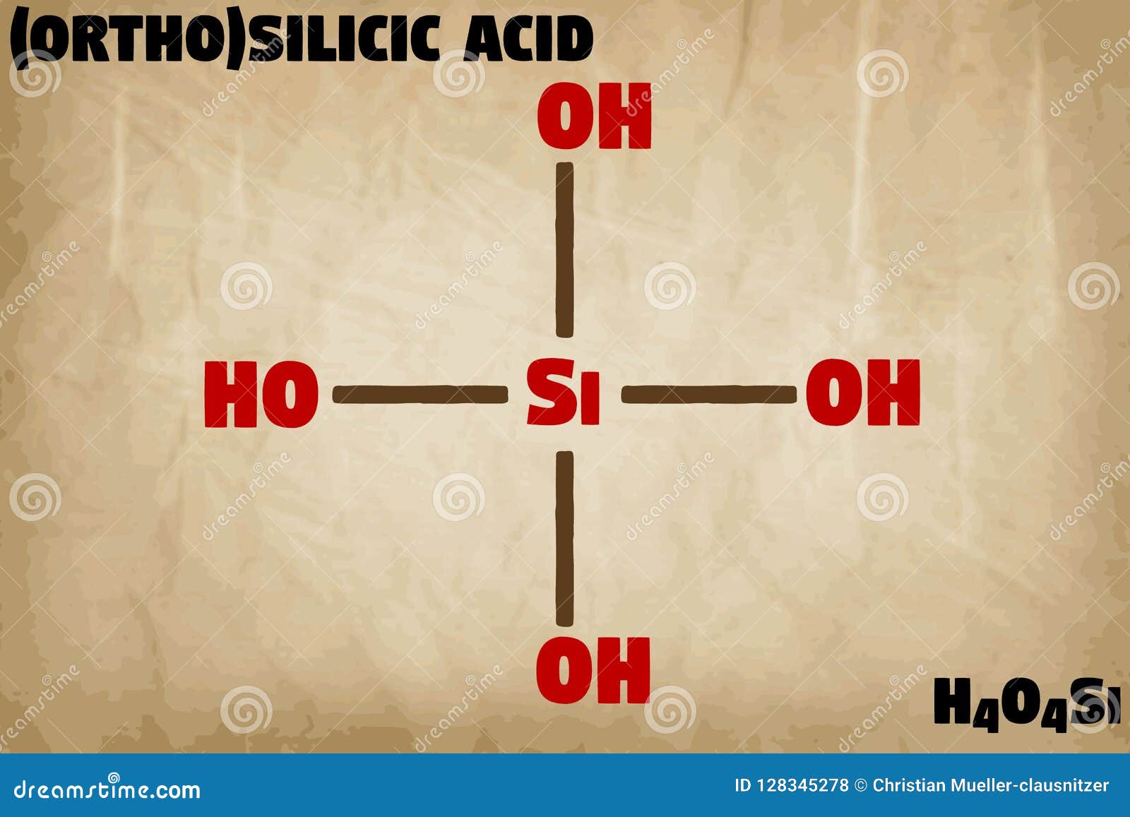 Detailed Illustration of the Silicic Acid Stock Vector - Illustration ...