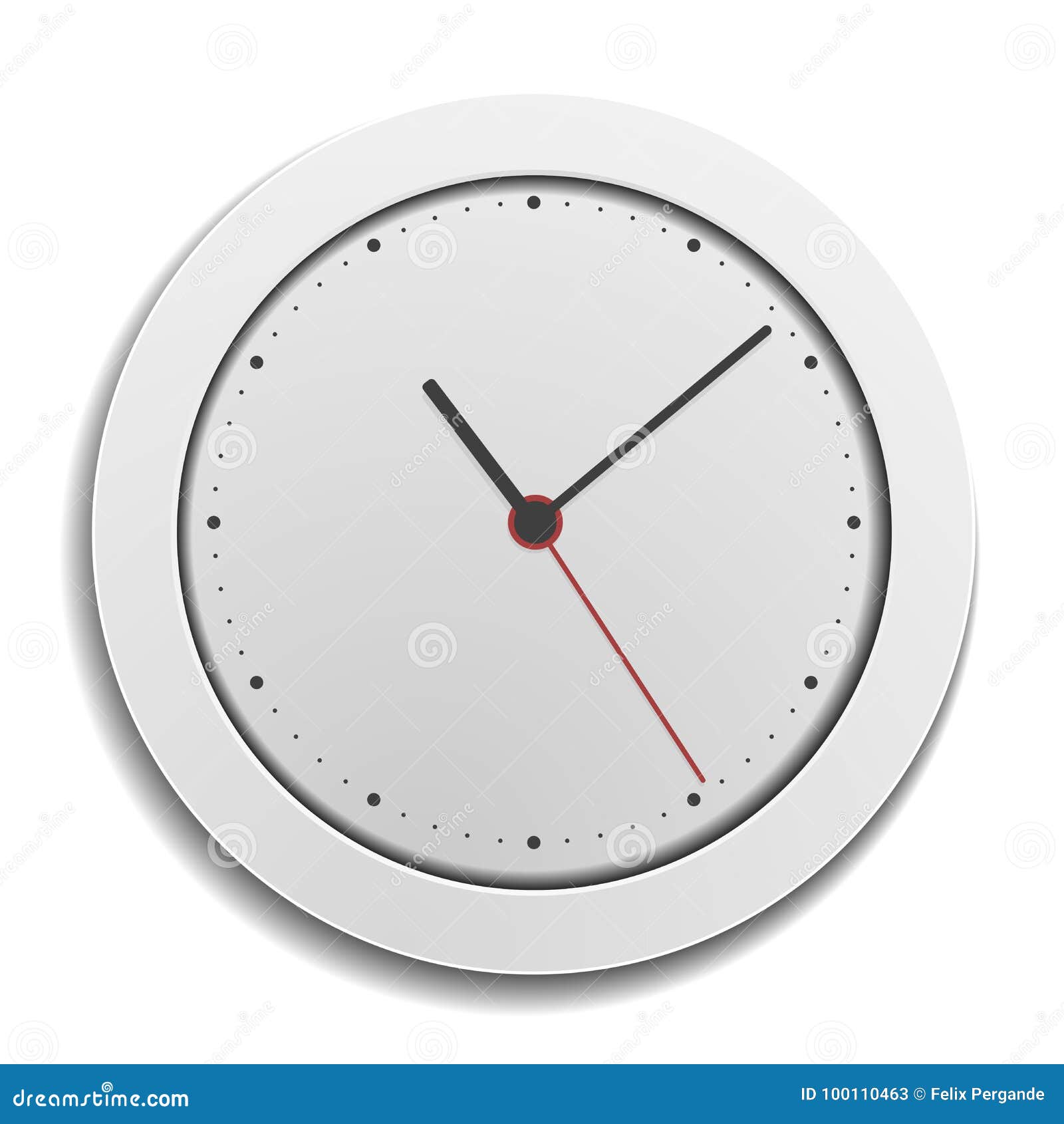 Simple modern clock stock illustration. Illustration of traditional ...