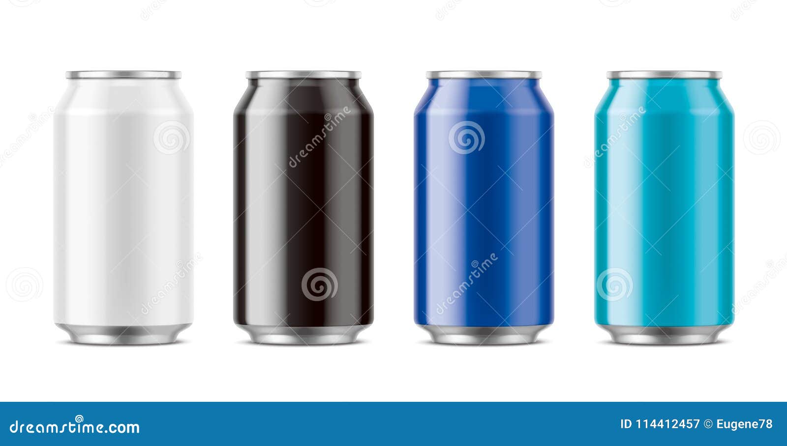 Aluminum Cans for Drinks. Medium Size Stock Vector - Illustration of ...
