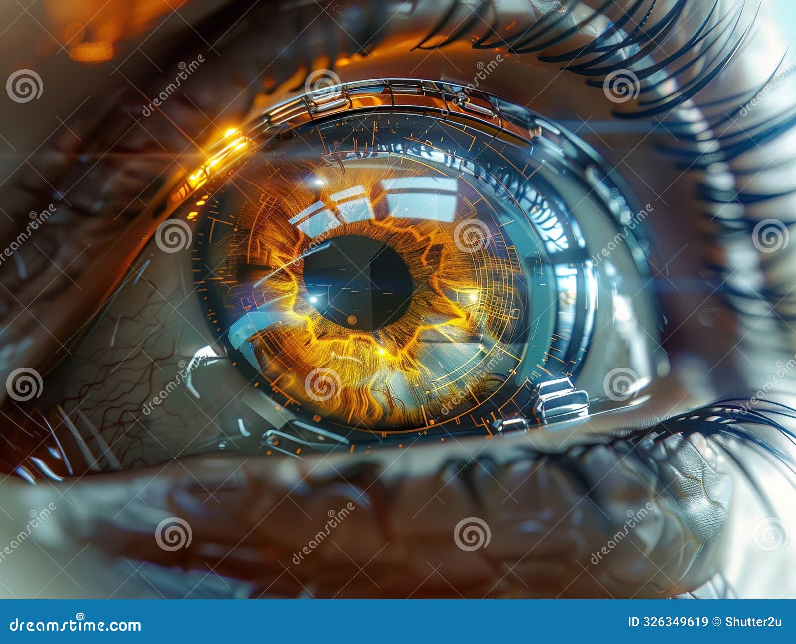 Detailed Image of a Bionic Eye with Zoom Capabilities Showcasing ...