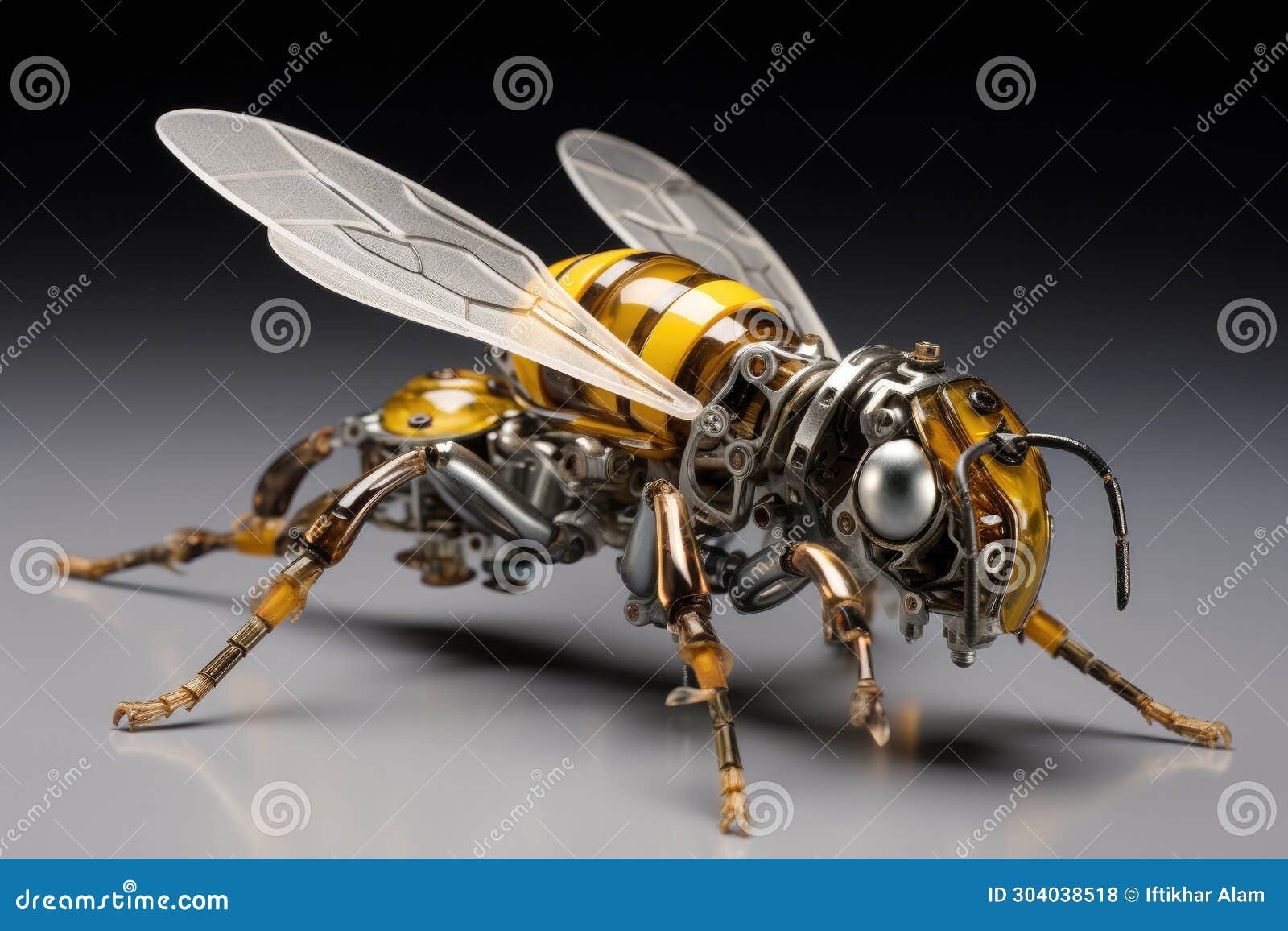 A Detailed Image Capturing a Bee Up Close As it Rests on a White ...