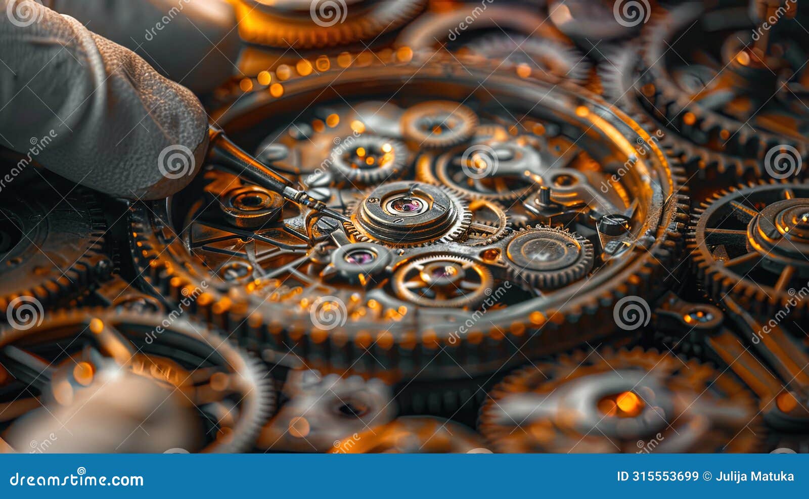 Detailed Image Capturing the Intricate Process of Restoring Vintage ...