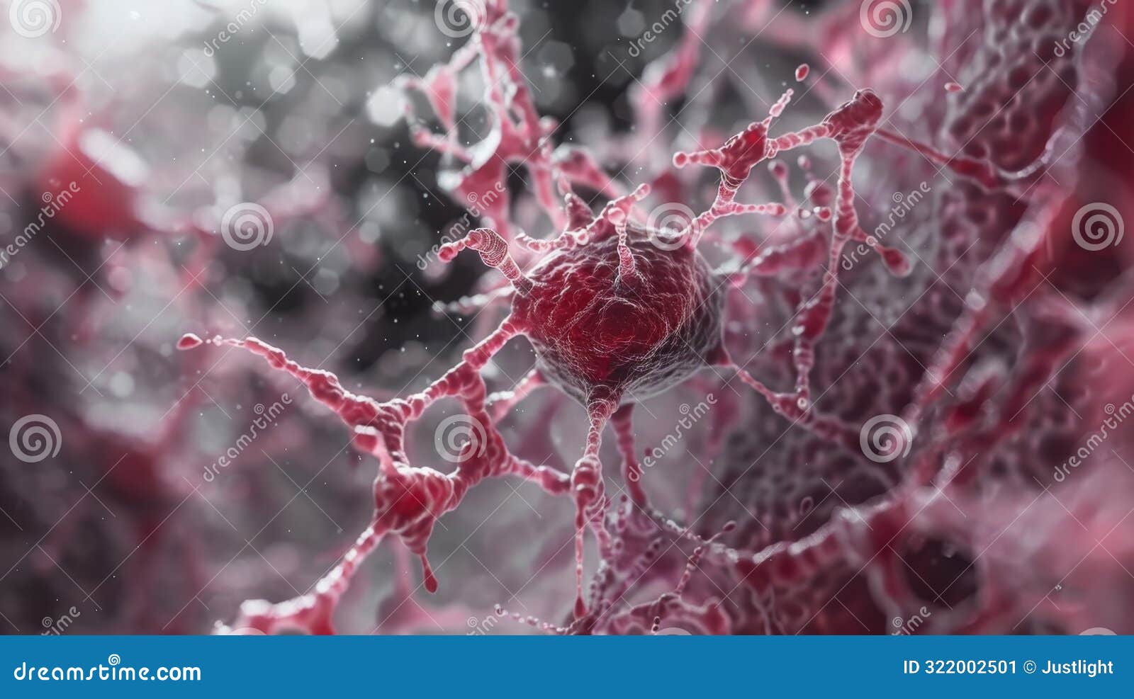 A Detailed Image of Cellular Adhesion Molecules at Work Actively ...