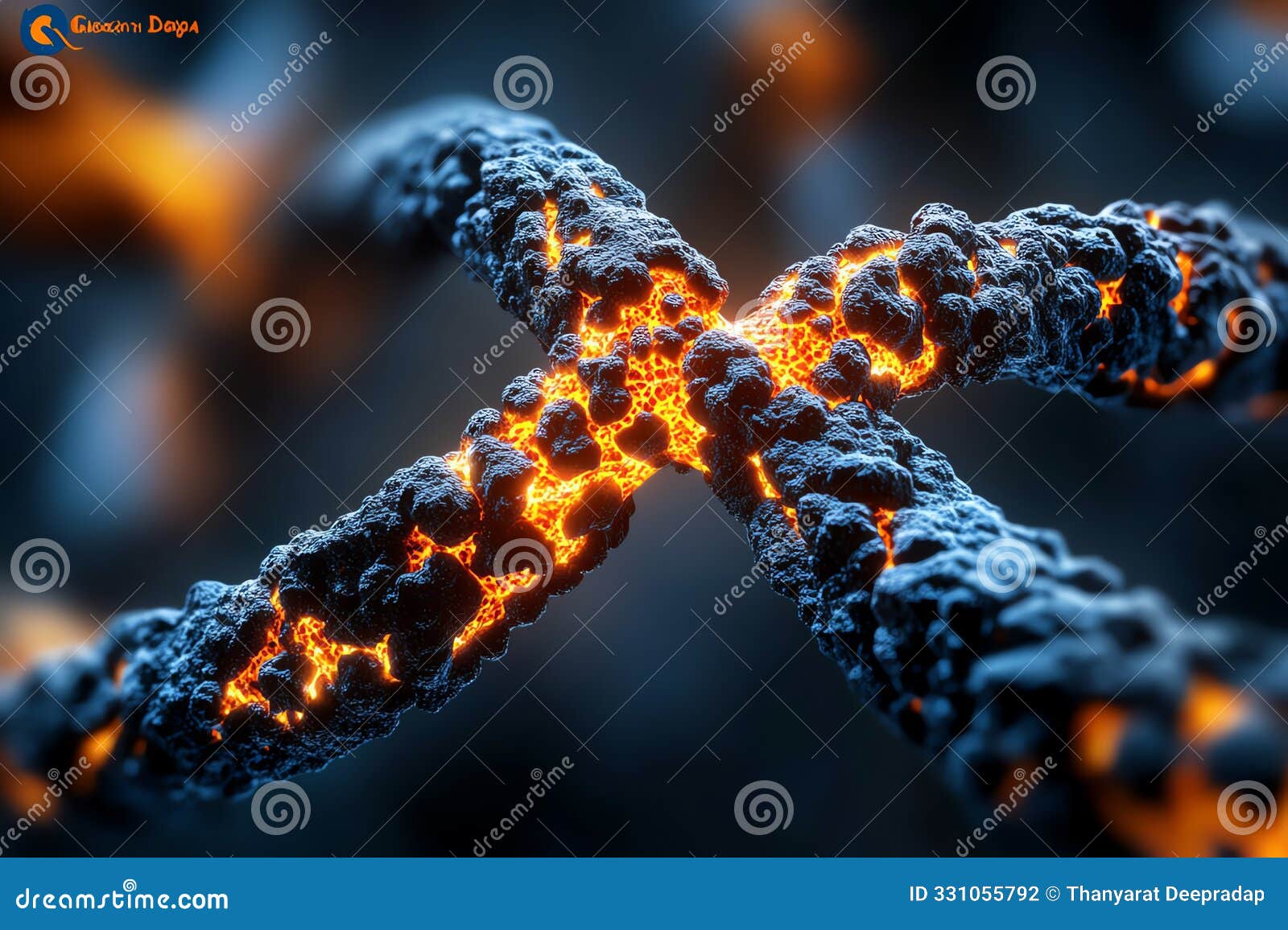 Genetic Dna Disorder And Damage, Mutation Or Radiation Effect ...