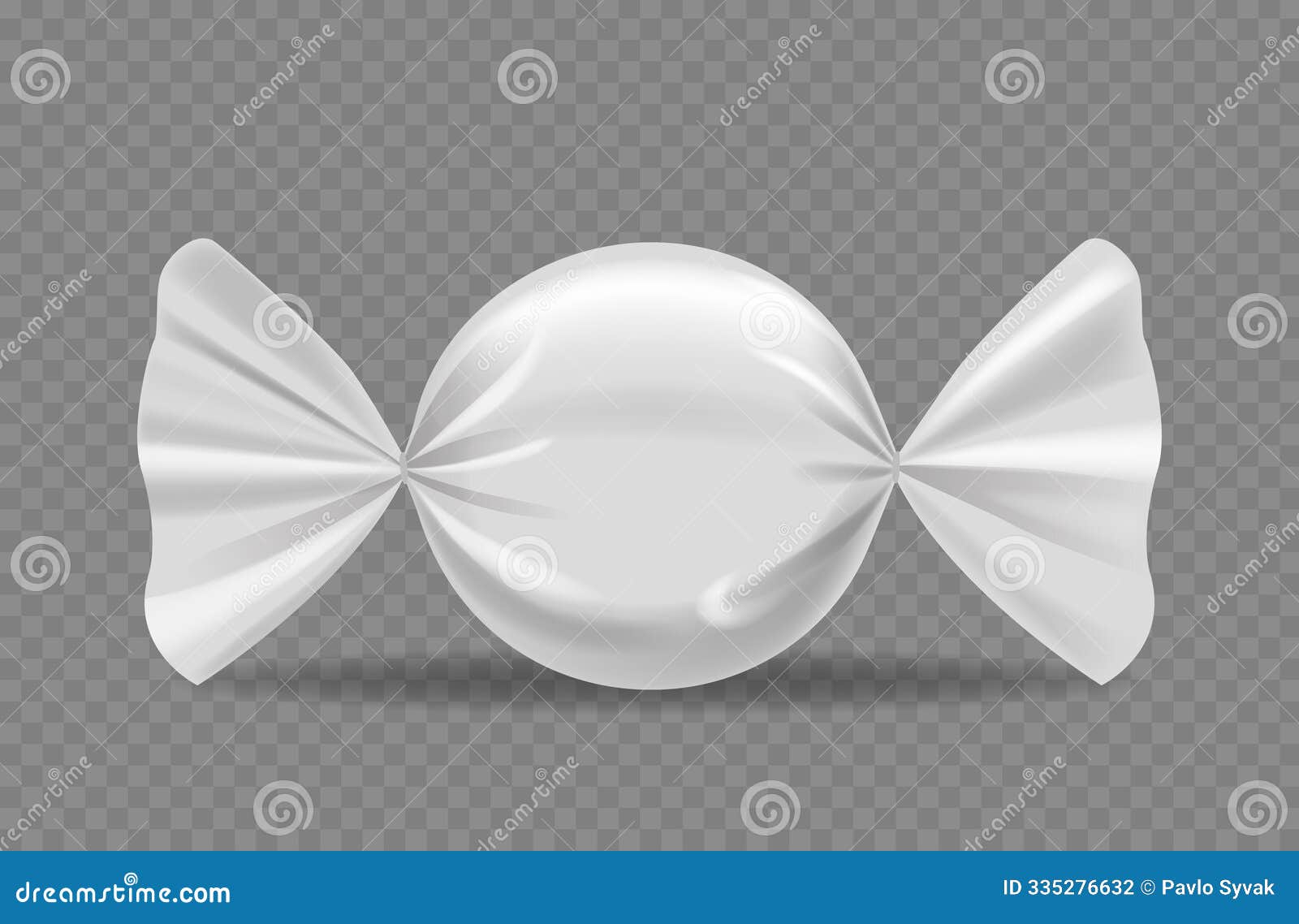 Detailed Image of a Clear Candy Wrapper with Realistic Texture on a ...