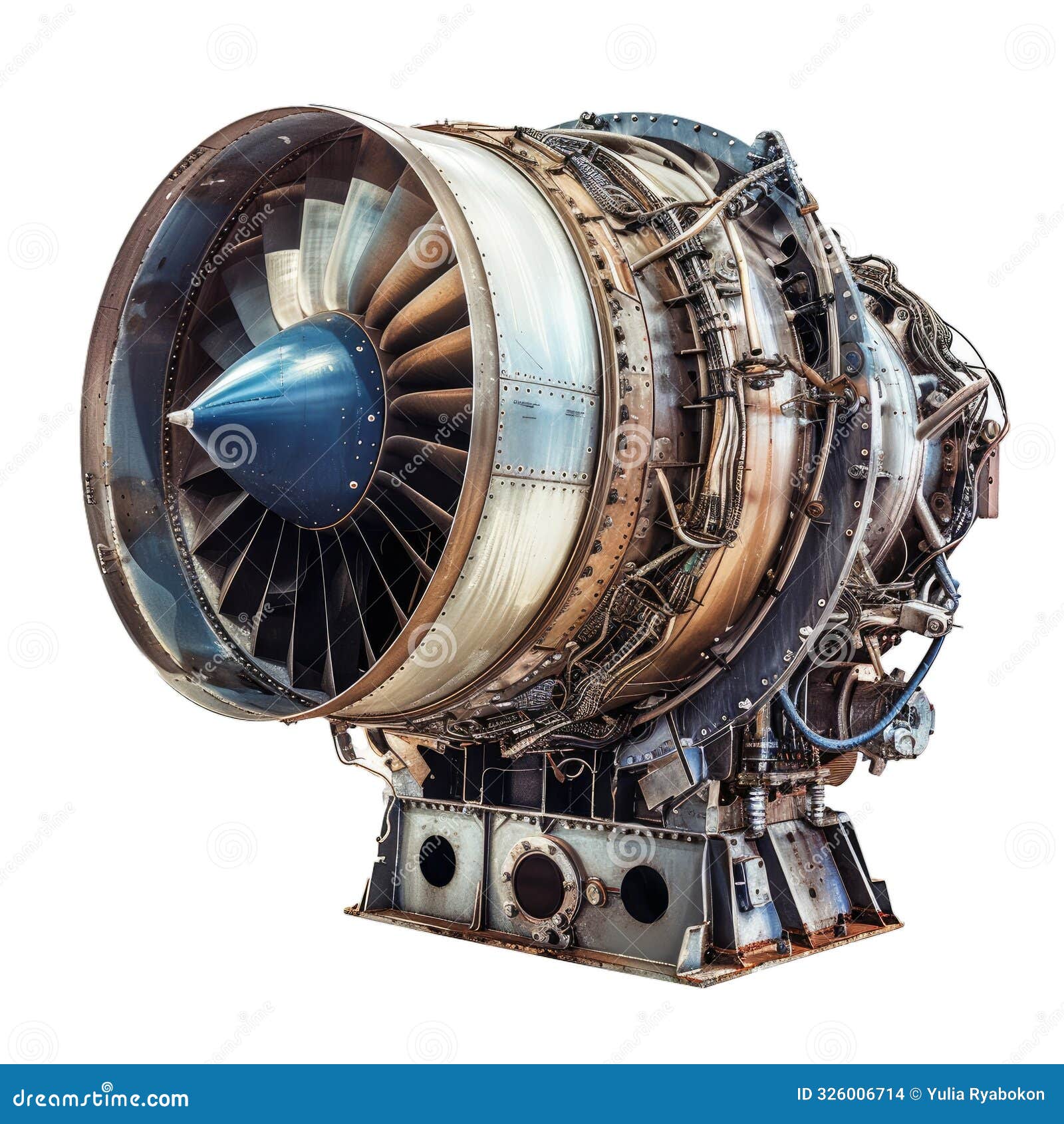 Jet Engine Close Up on Transparent Background Stock Photo - Image of ...