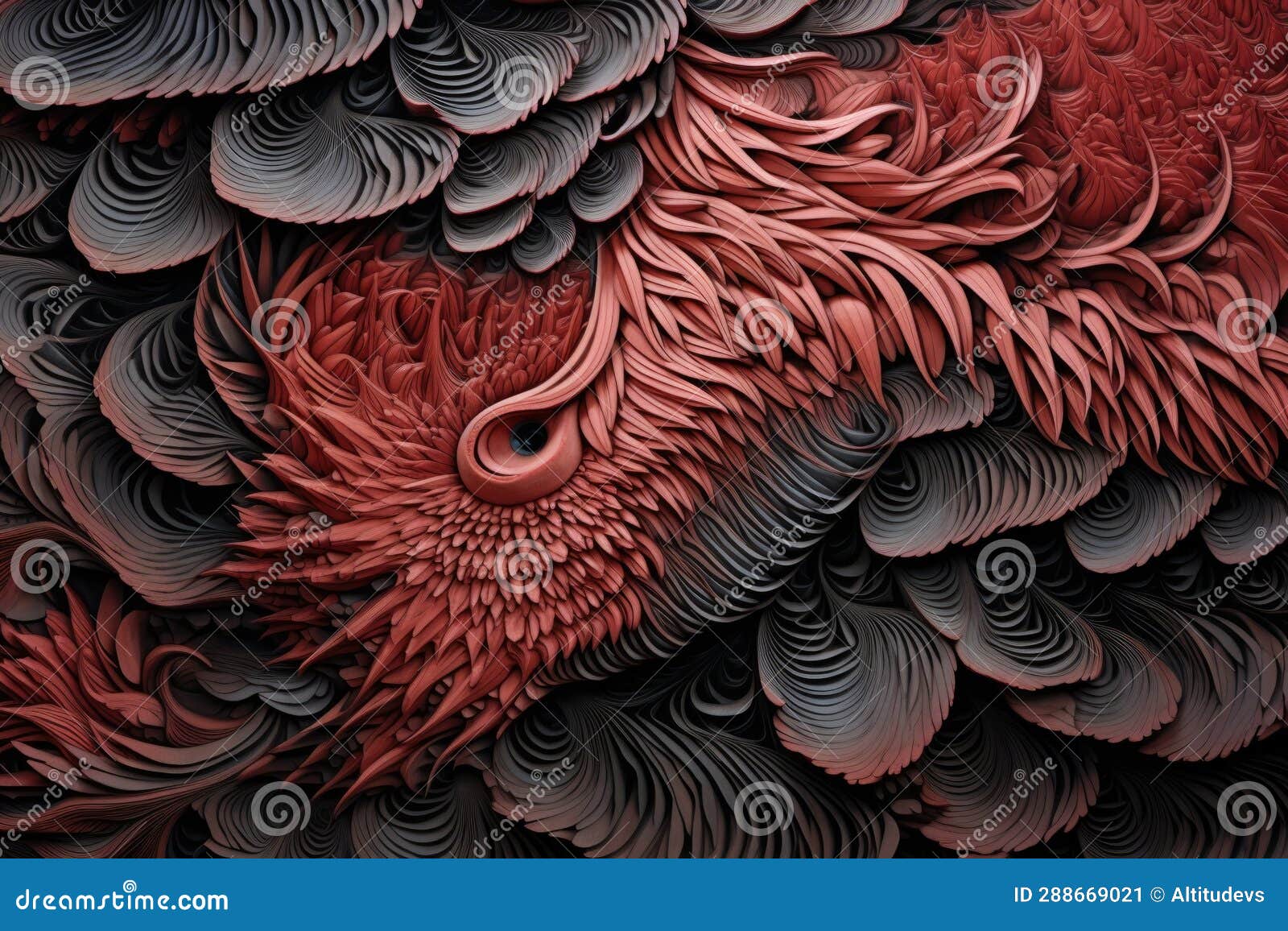 Detailed Image of a Feathers Intricate Structure Stock Image - Image of ...