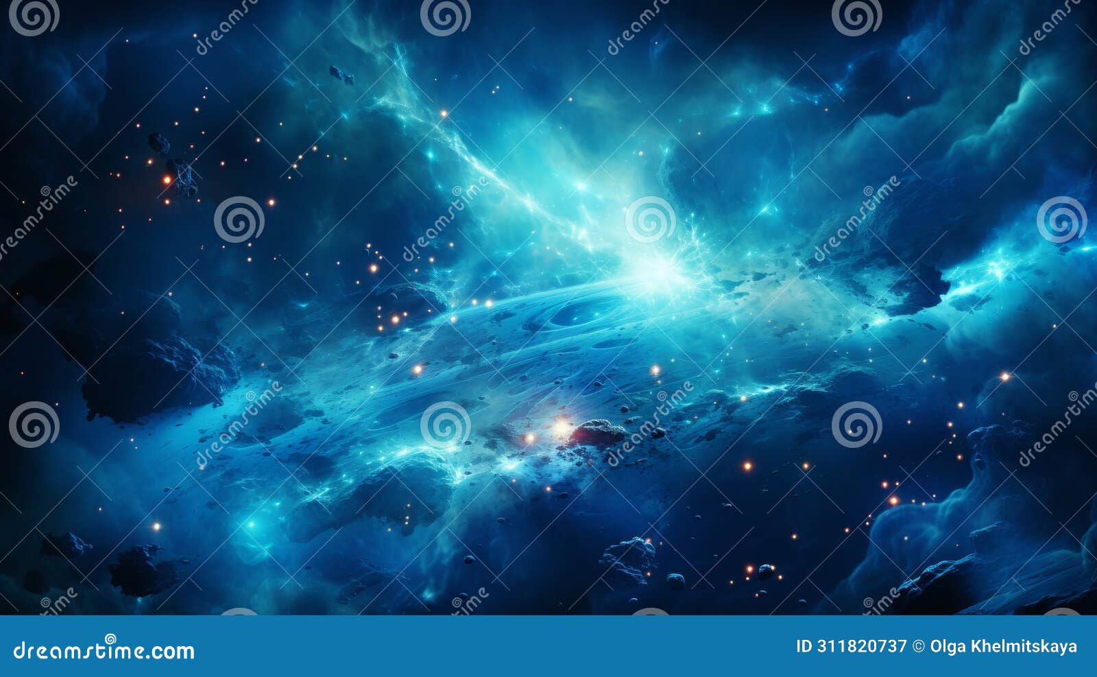 Detailed Image of Galactic Clouds and Scattered Stars in the Vast ...