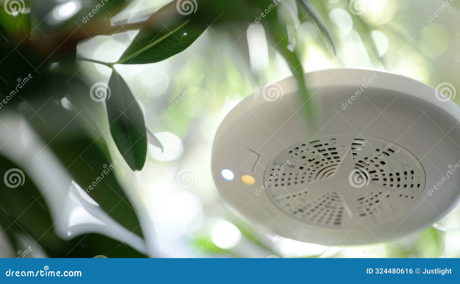 Detailed Image of the Humidity Sensor on a Smart Smoke Detector ...