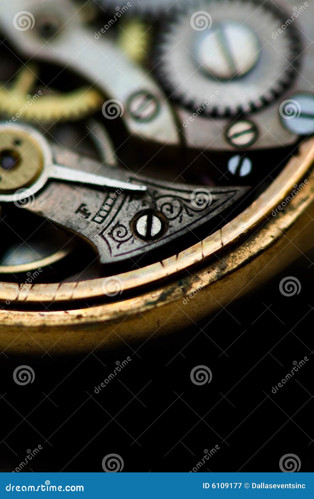 Detailed Image of the Inside of a Watch Stock Image - Image of antique ...