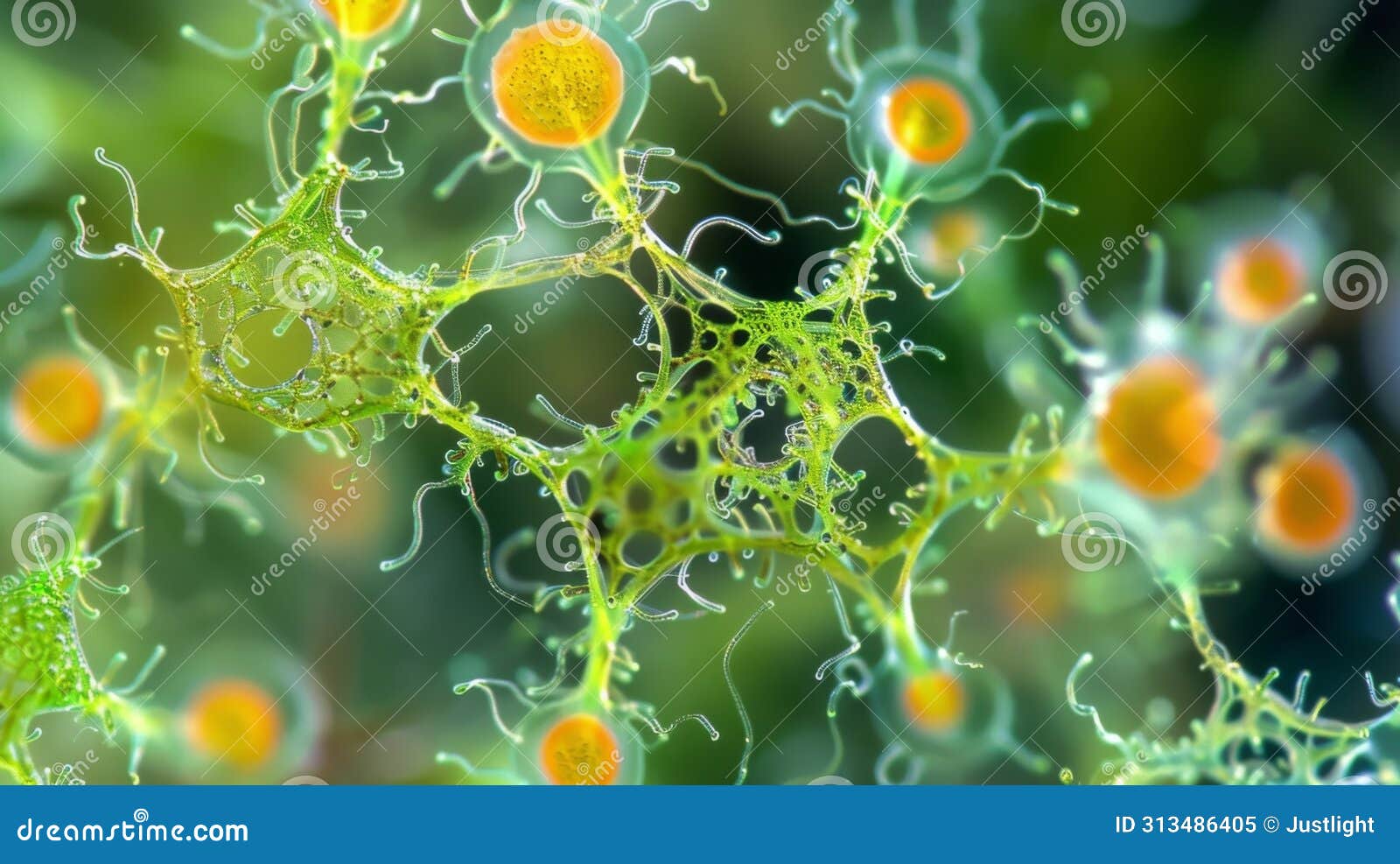 A Detailed Image of a Moss Antheridium a Structure that Produces Cells ...