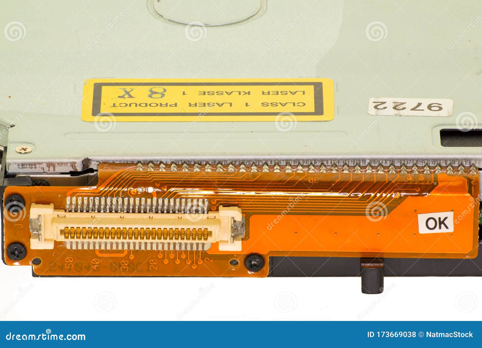 Detailed Image of Old Cd-rom Drive Stock Photo - Image of white, drive ...