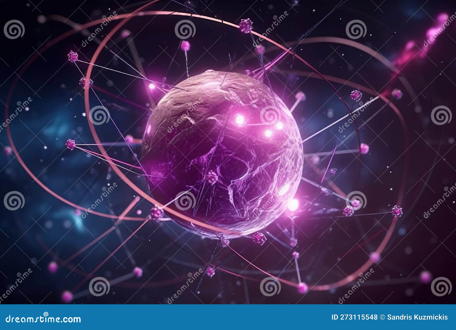 Detailed Image about Quantum Physics. Generative AI Stock Illustration ...