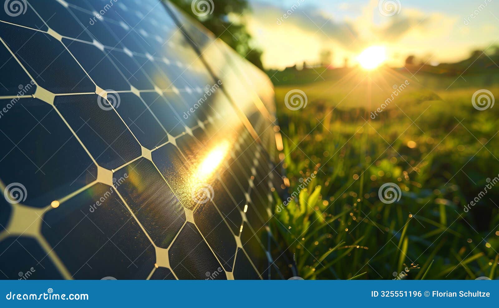 A Detailed Image of a Solar Cell in a Solar Farm Stock Illustration ...