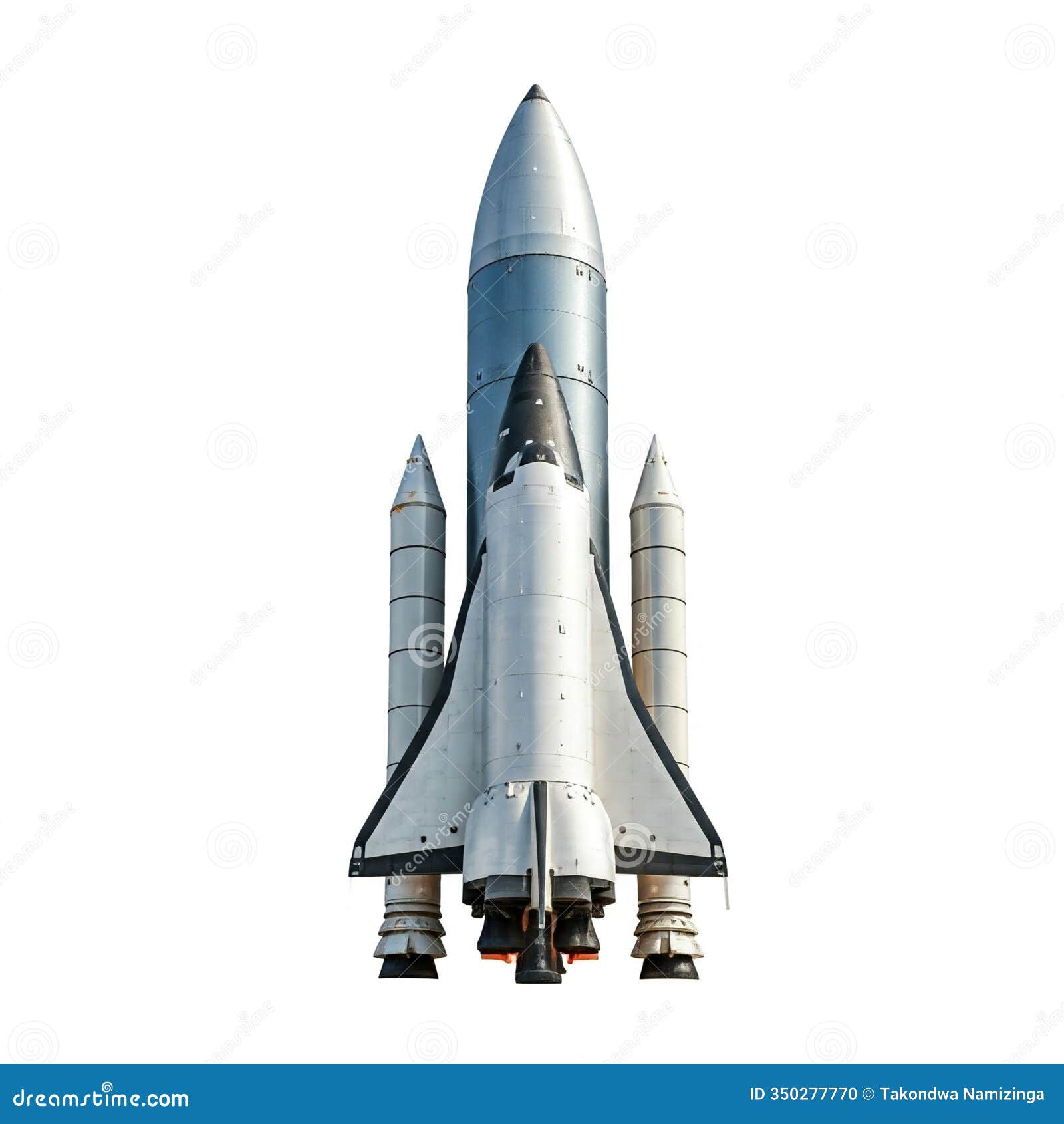A Space Shuttle Isolated on a White Background Stock Illustration - Illustration of space ...