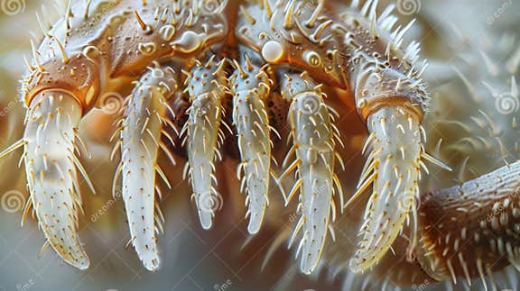 Detailed Image of a Spider Fang Seen Under a Microscope Showcasing Its ...