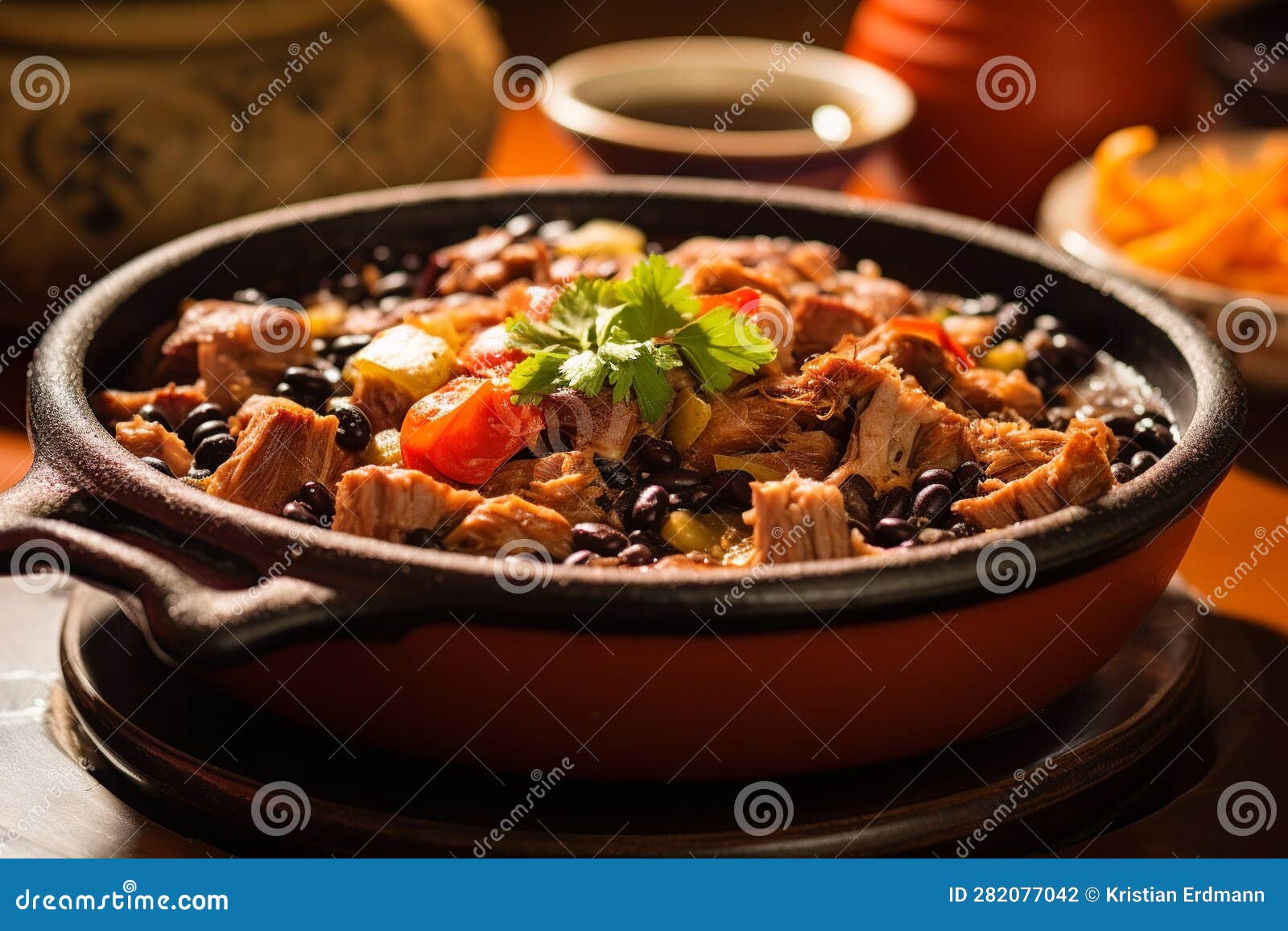 Detailed Image of a Traditional Feijoada, a Rich Blend of Black Beans ...