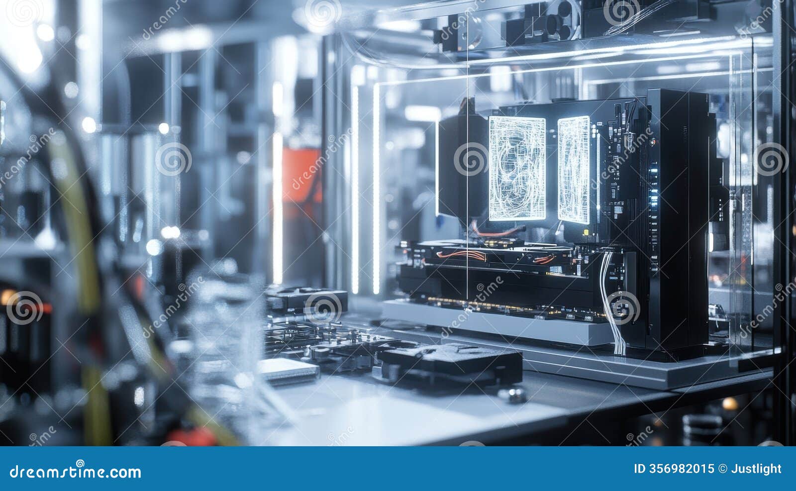 A Detailed Image of a Workstation Dedicated To Assembling Electronic ...