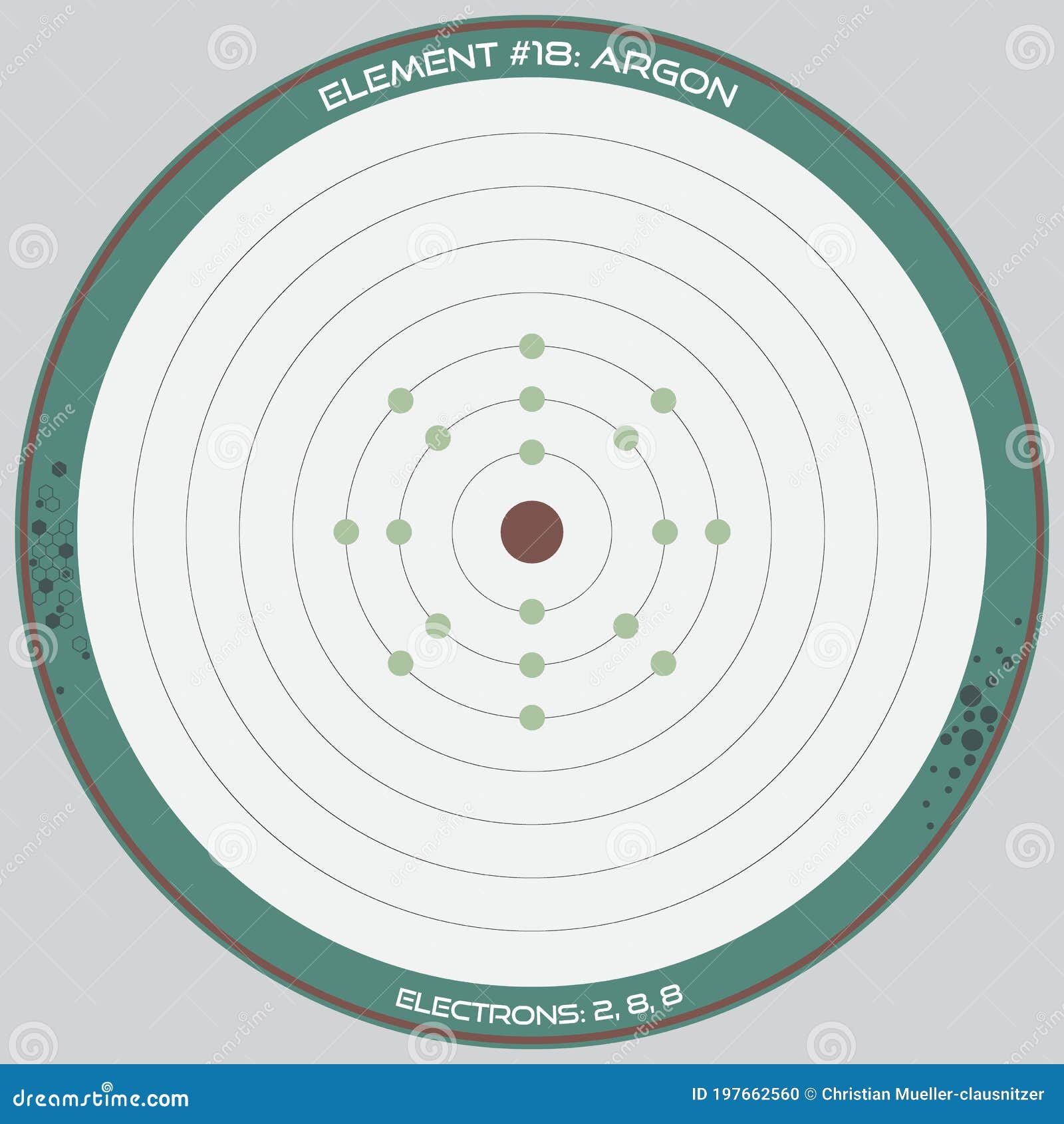 Detailed Infographic of Argon Stock Vector - Illustration of draw ...