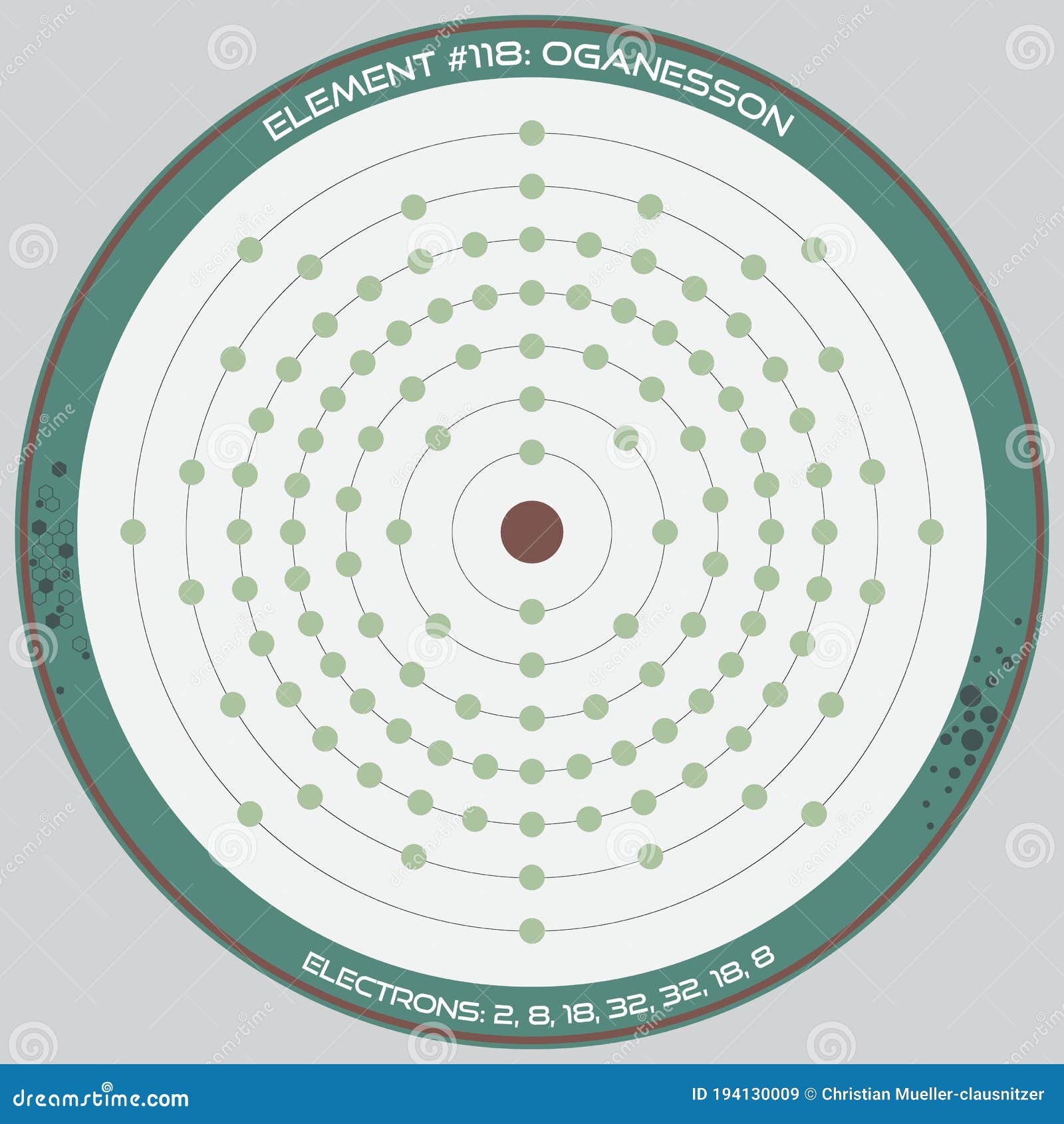 Detailed Infographic of Oganesson Stock Vector - Illustration of icon ...