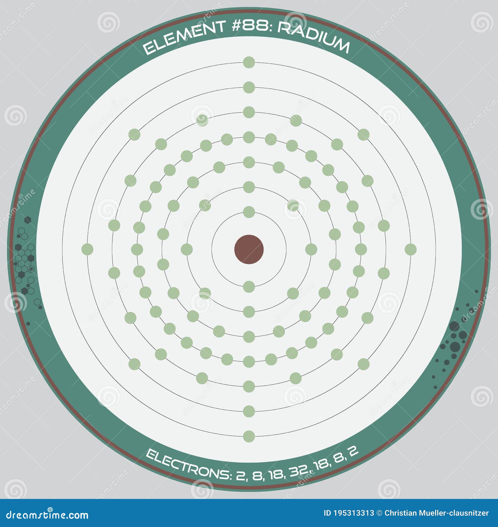 Detailed Infographic of Radium Stock Vector - Illustration of retro ...