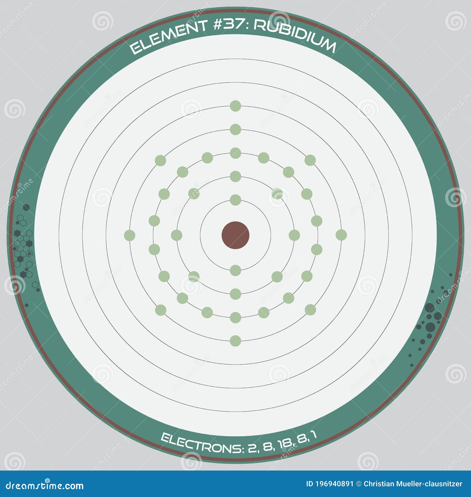 Detailed Infographic of Rubidium Stock Vector - Illustration of icon ...