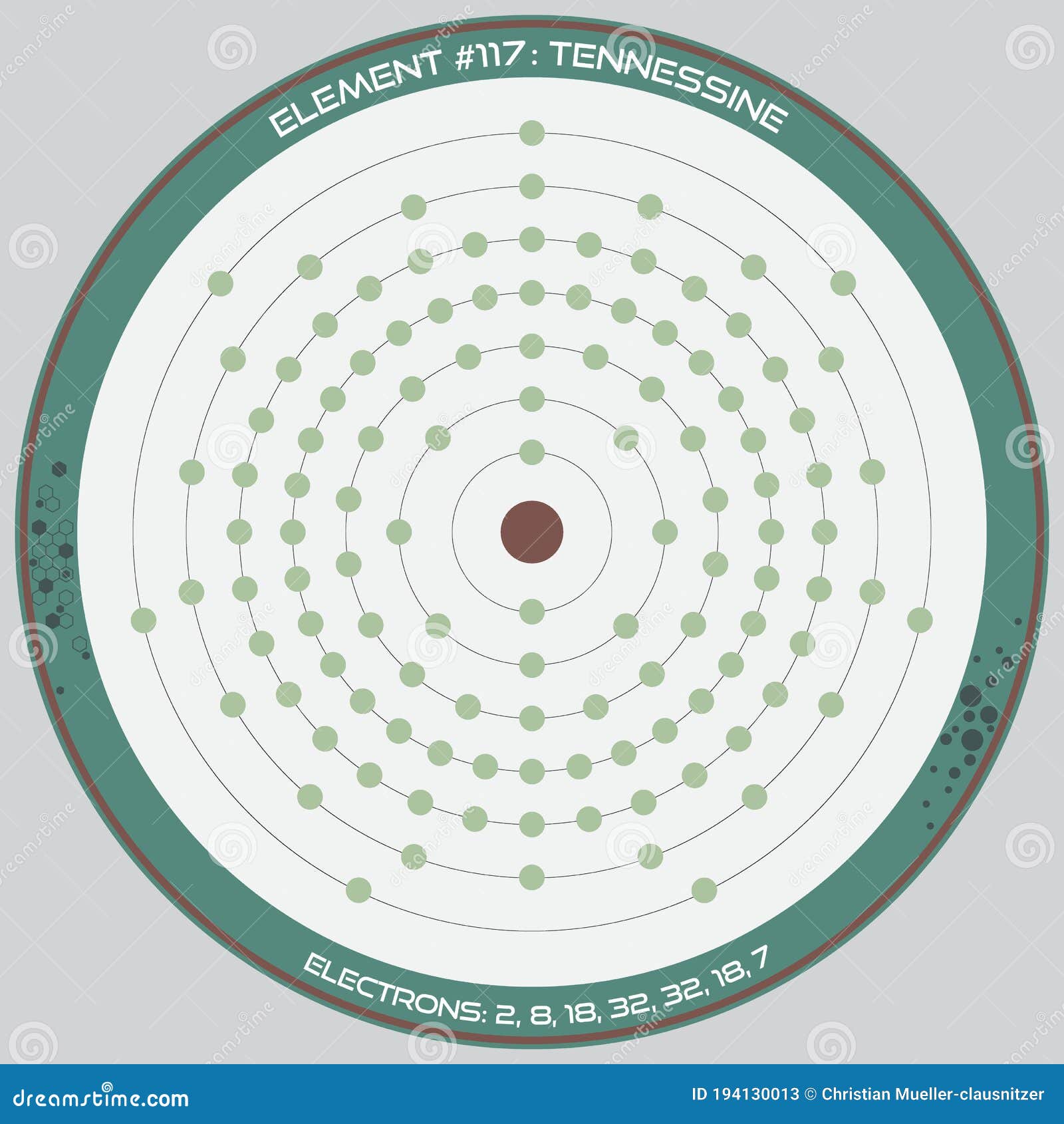 Detailed Infographic of Tennessine Stock Vector - Illustration of comic ...
